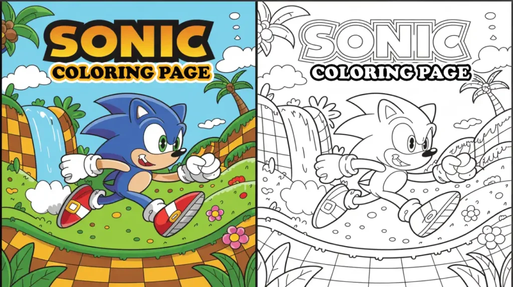 30 Free Sonic Coloring Pages to Print for Kids and Adults