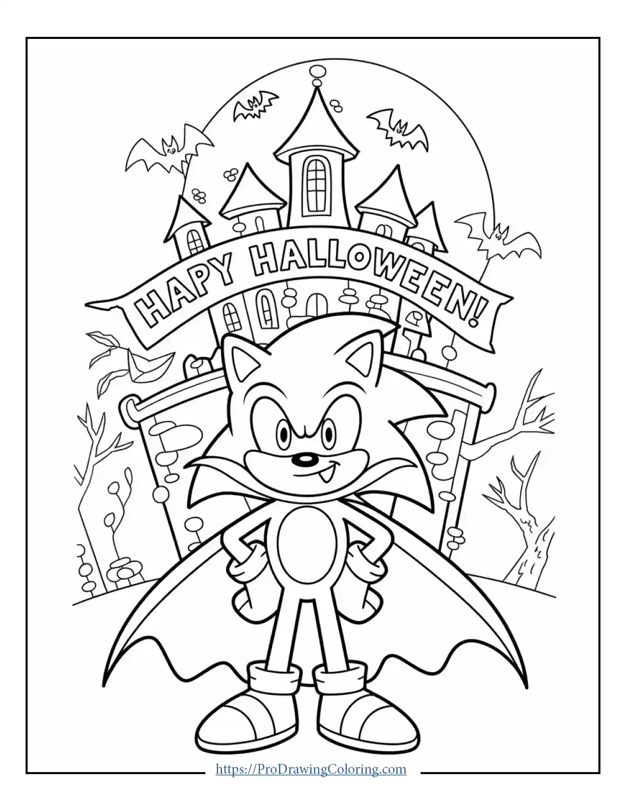30 Free Sonic Coloring Pages to Print for Kids and Adults