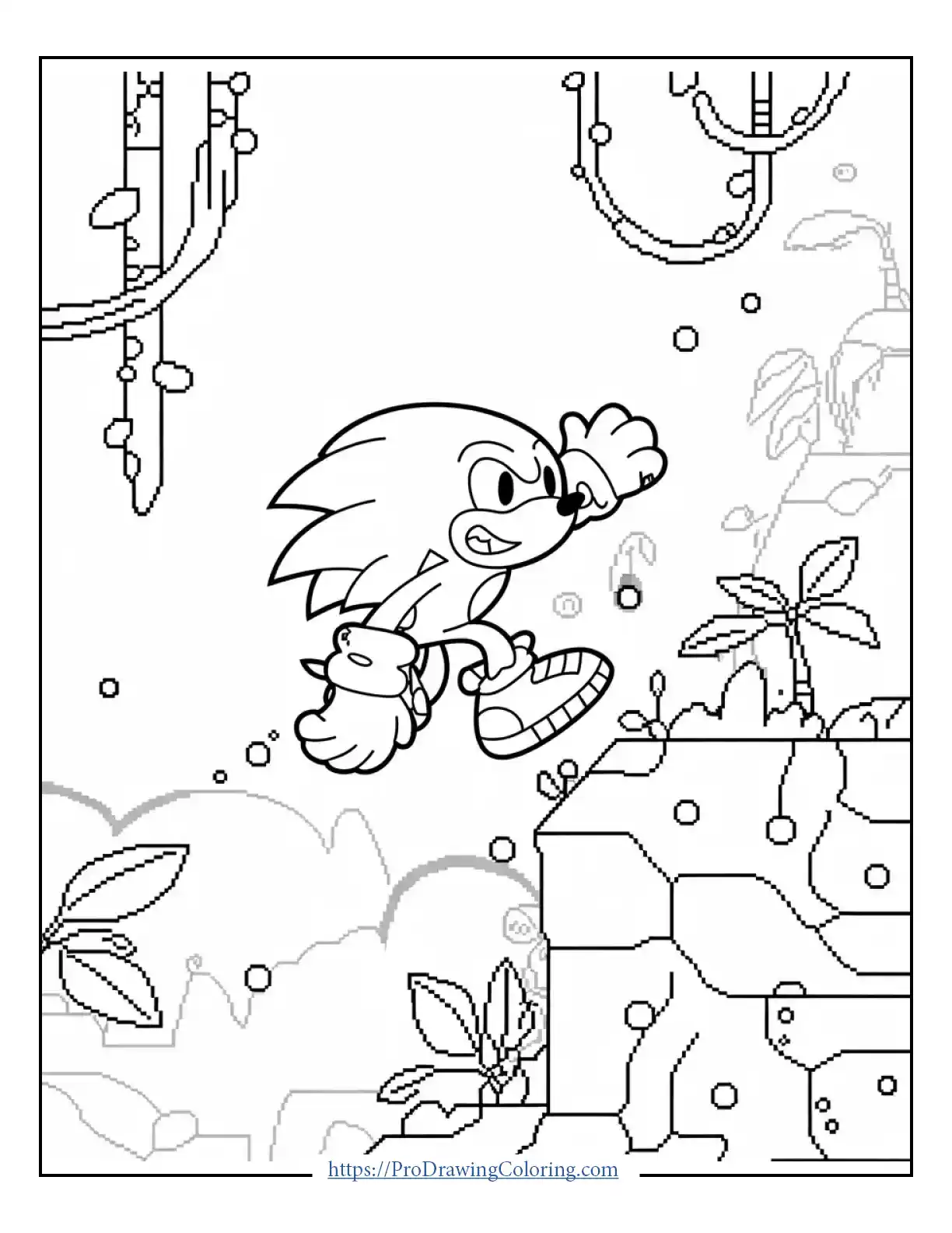 30 Free Sonic Coloring Pages to Print for Kids and Adults