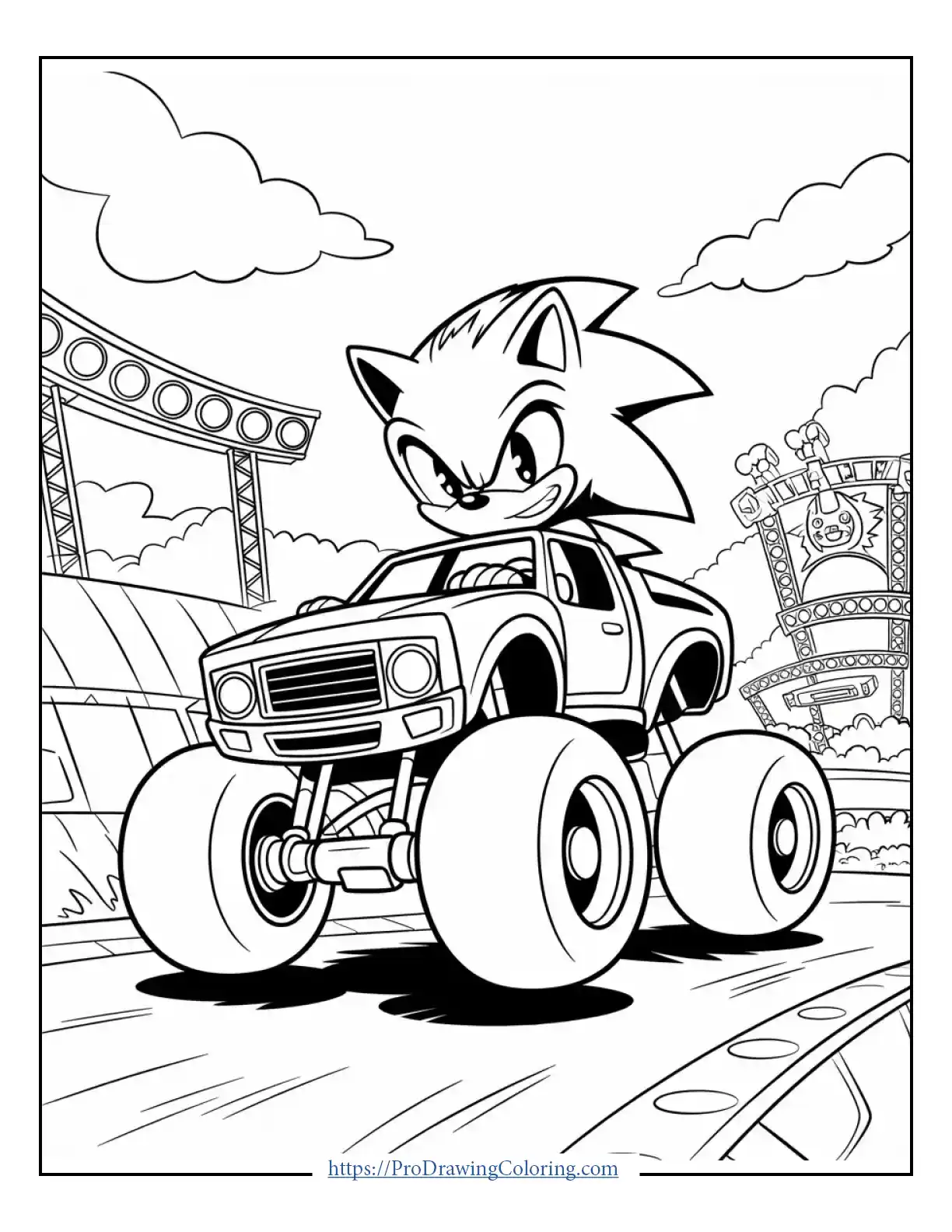 30 Free Sonic Coloring Pages to Print for Kids and Adults