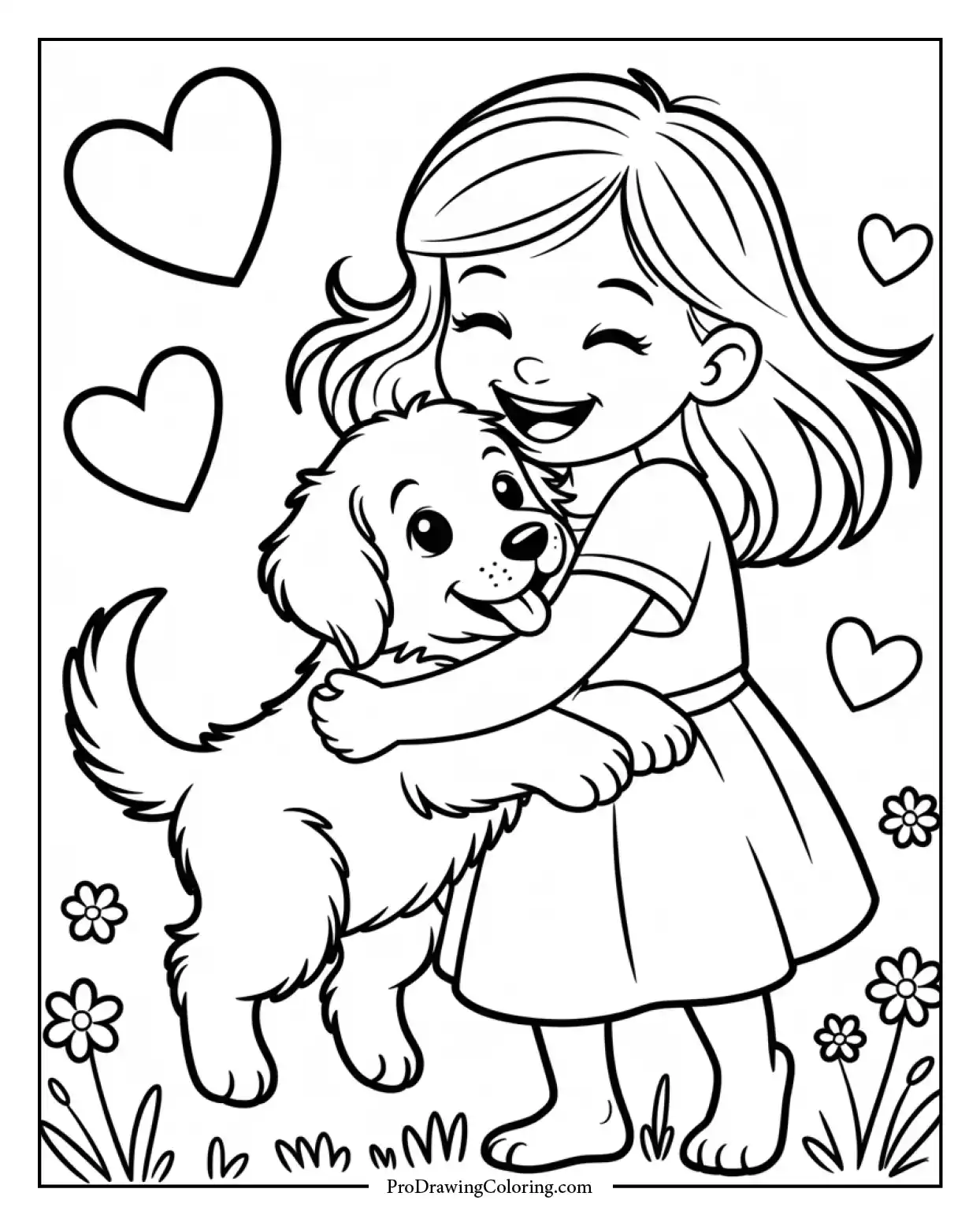 Dog Coloring Pages – Free PDF for Kids and Adults