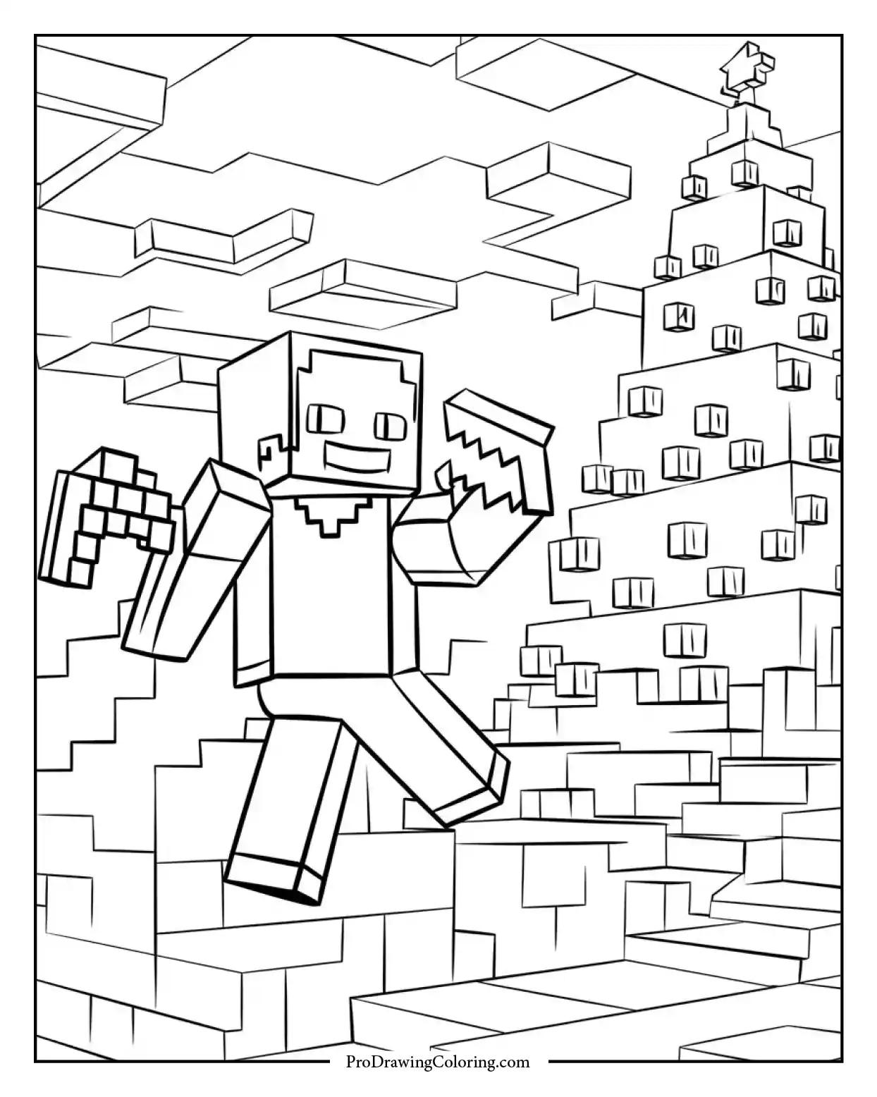 Download Free Minecraft Coloring Pages for Kids and Adults