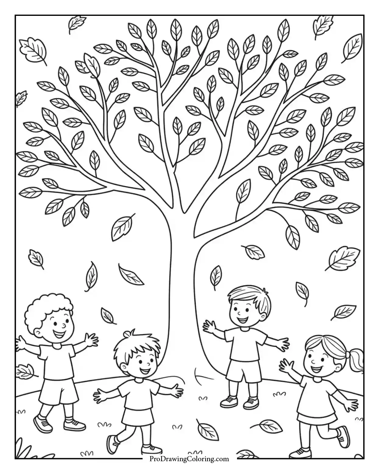 40 Fall Coloring Pages – Free Printable PDF for Kids and Adults