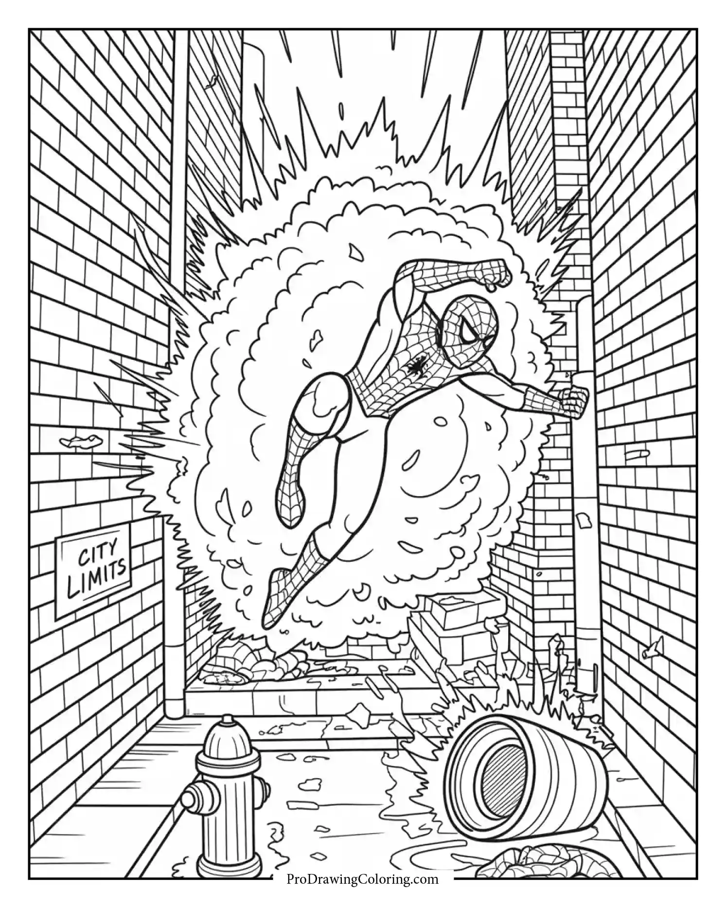 Spiderman Coloring Pages – Printable PDF for Kids & Adults