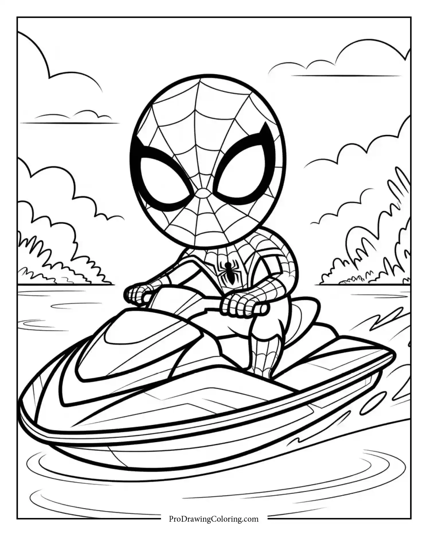 Spiderman Coloring Pages – Printable PDF for Kids & Adults
