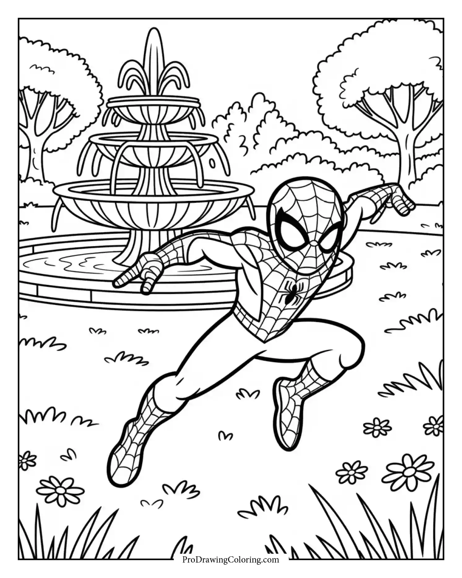 Spiderman Coloring Pages – Printable PDF for Kids & Adults