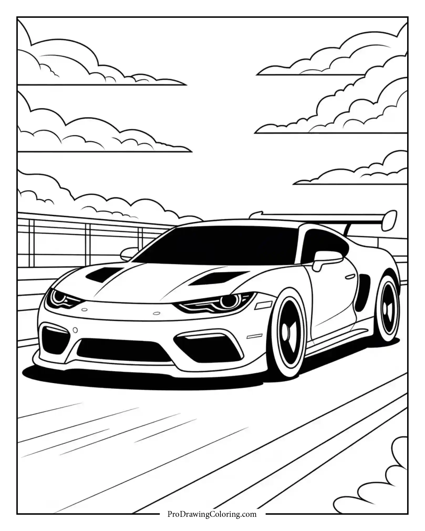 Car Coloring Pages – Free Printable Cars for Kids & Adults