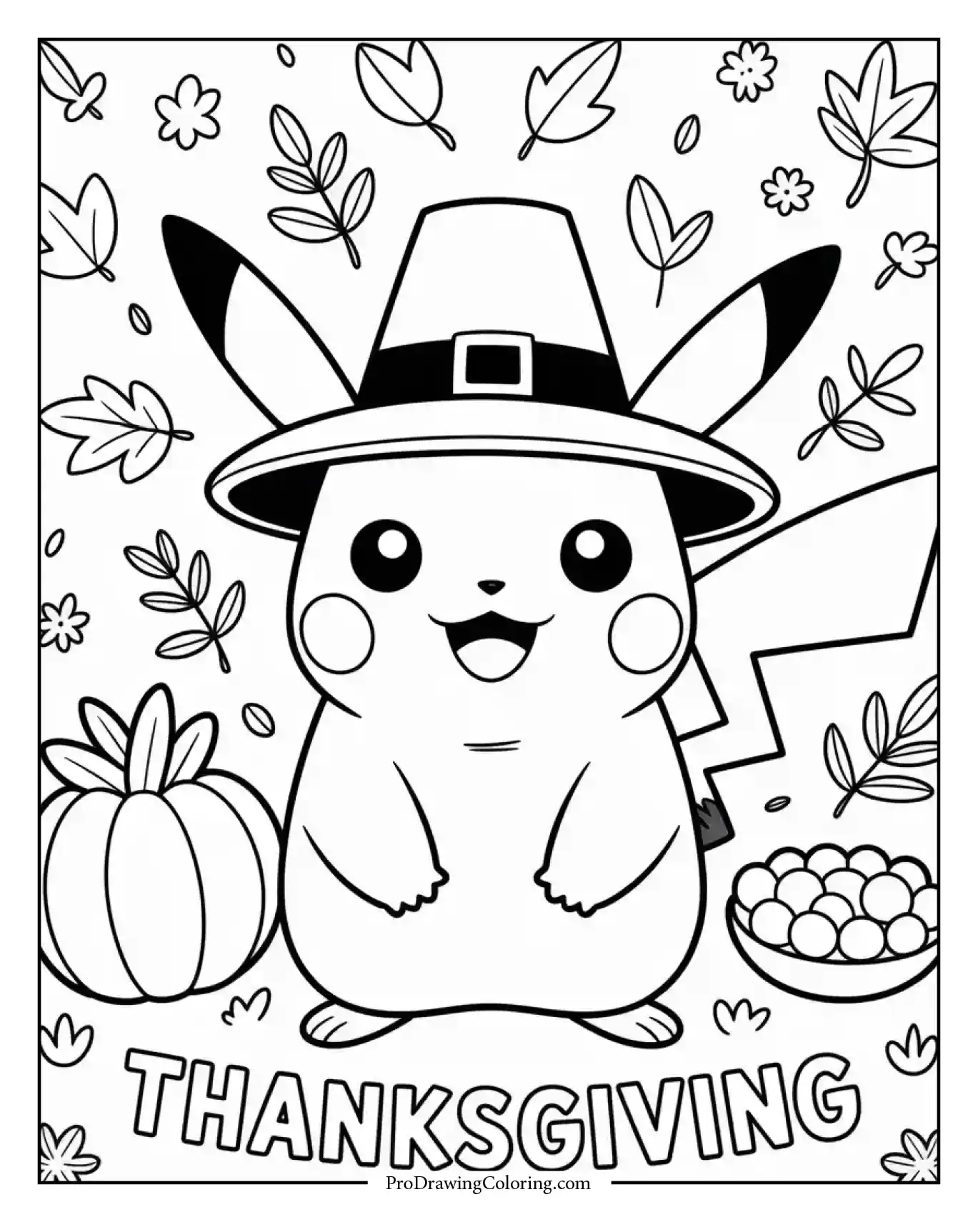 Free Printable PDF Thanksgiving Coloring Pages