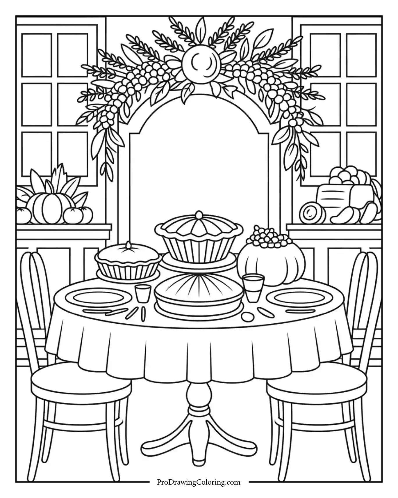 Free Printable PDF Thanksgiving Coloring Pages