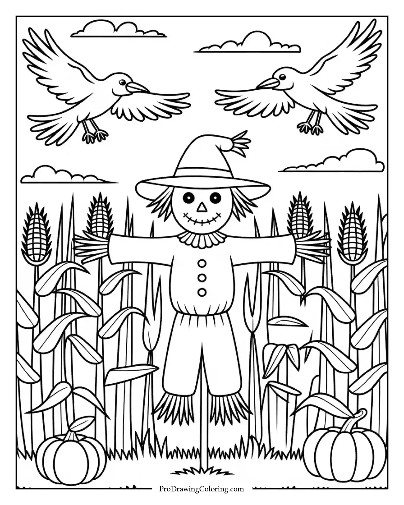 Free Printable PDF Thanksgiving Coloring Pages