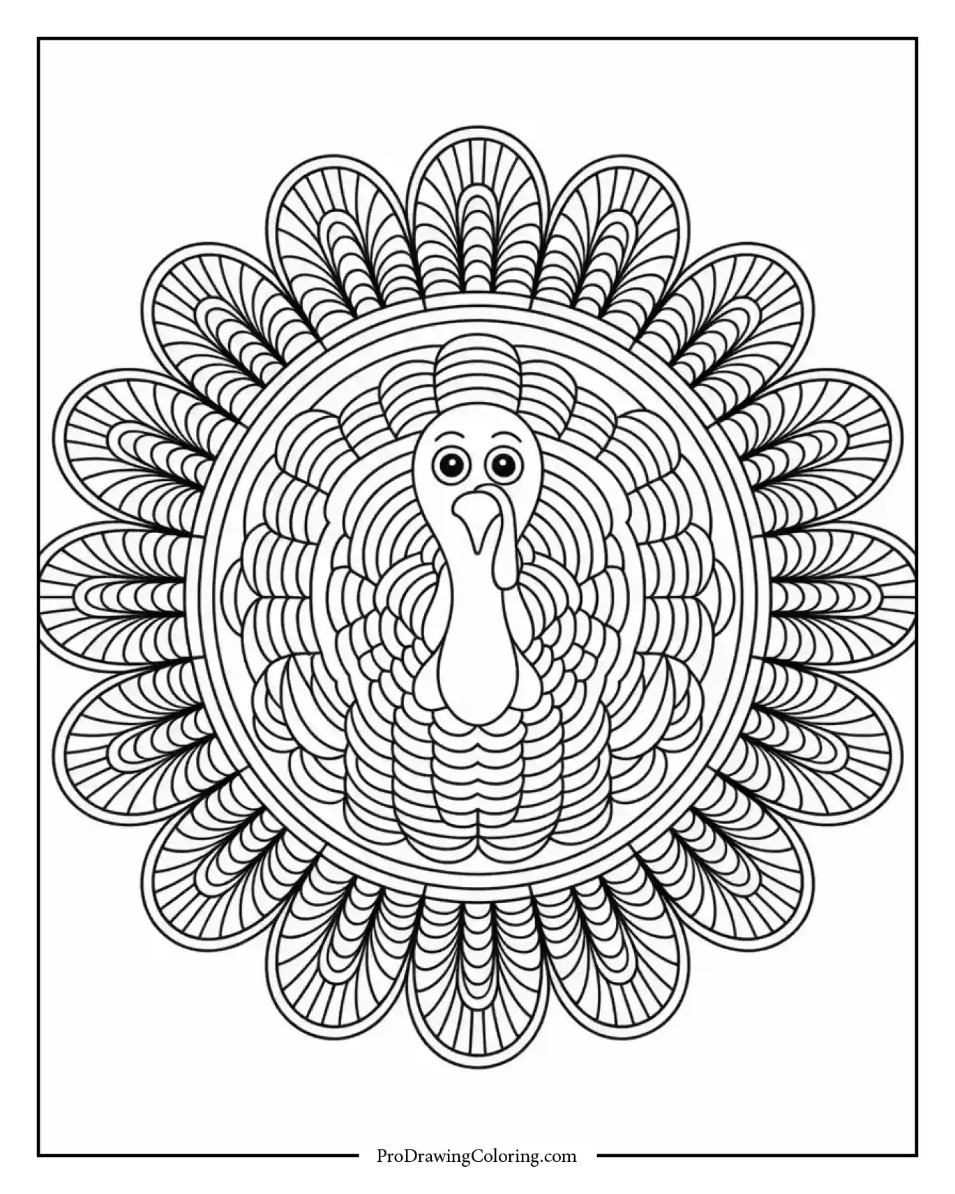 Free Printable PDF Thanksgiving Coloring Pages