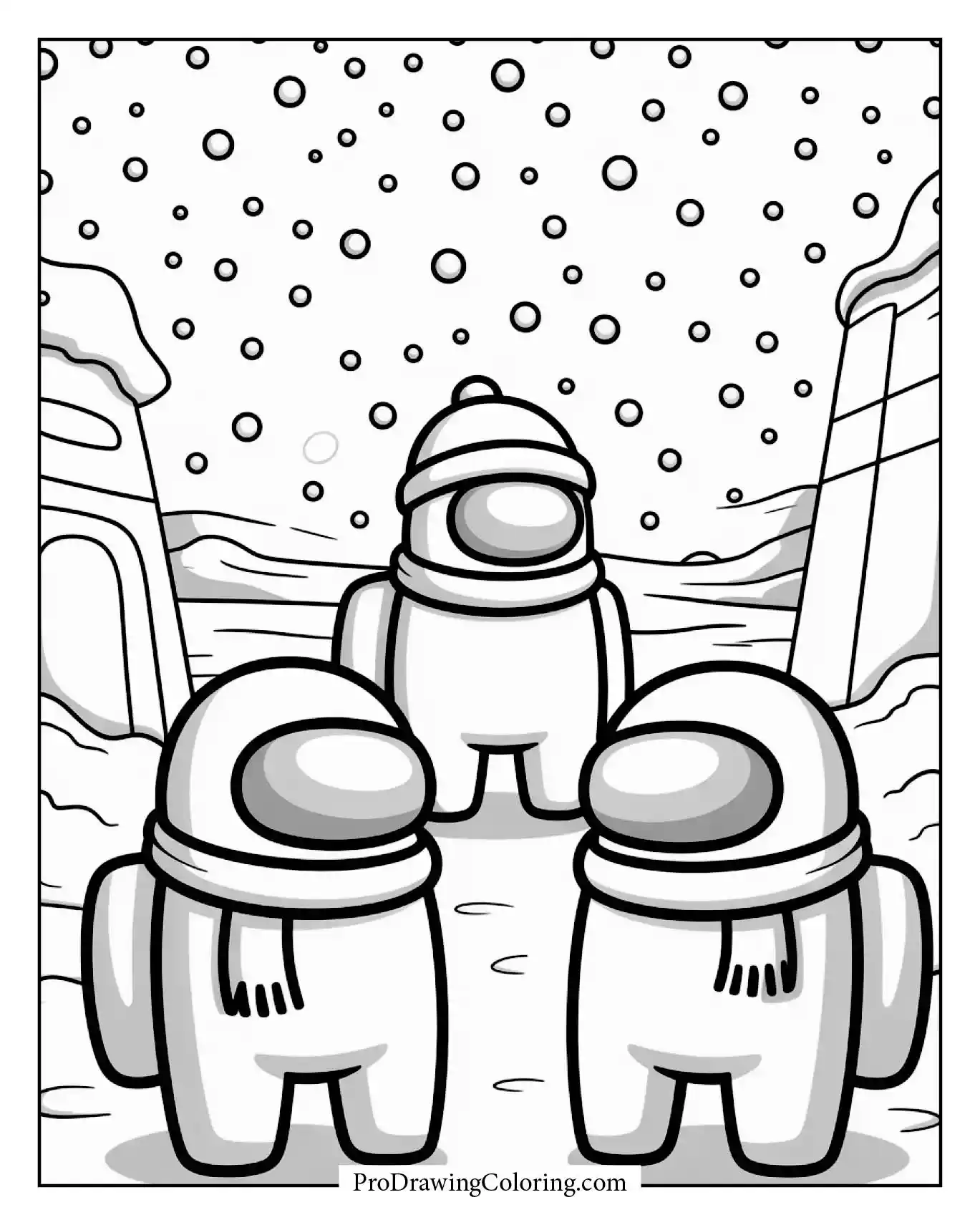 Among Us Coloring Pages – Free Printable PDF for Kids
