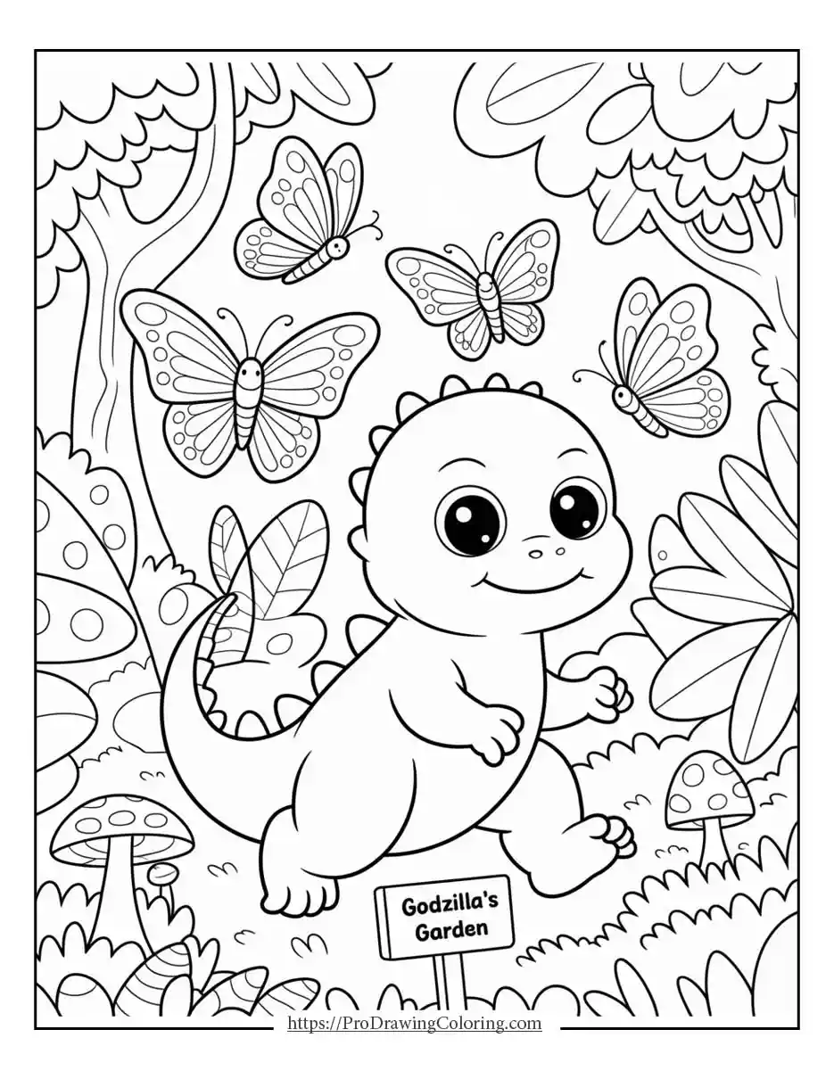 Godzilla Coloring Pages – Printable & Realistic Designs Free