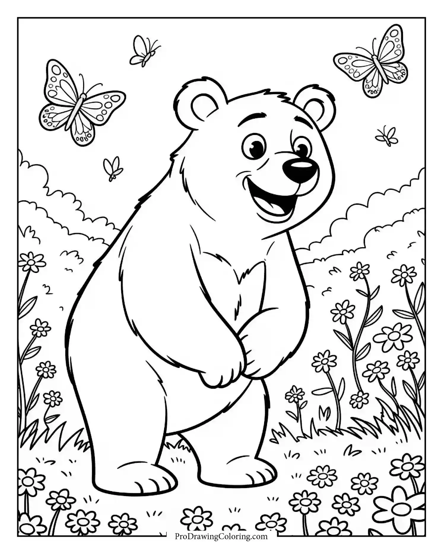 Free Bear Coloring Pages – Cute & Wild Printable PDF Art