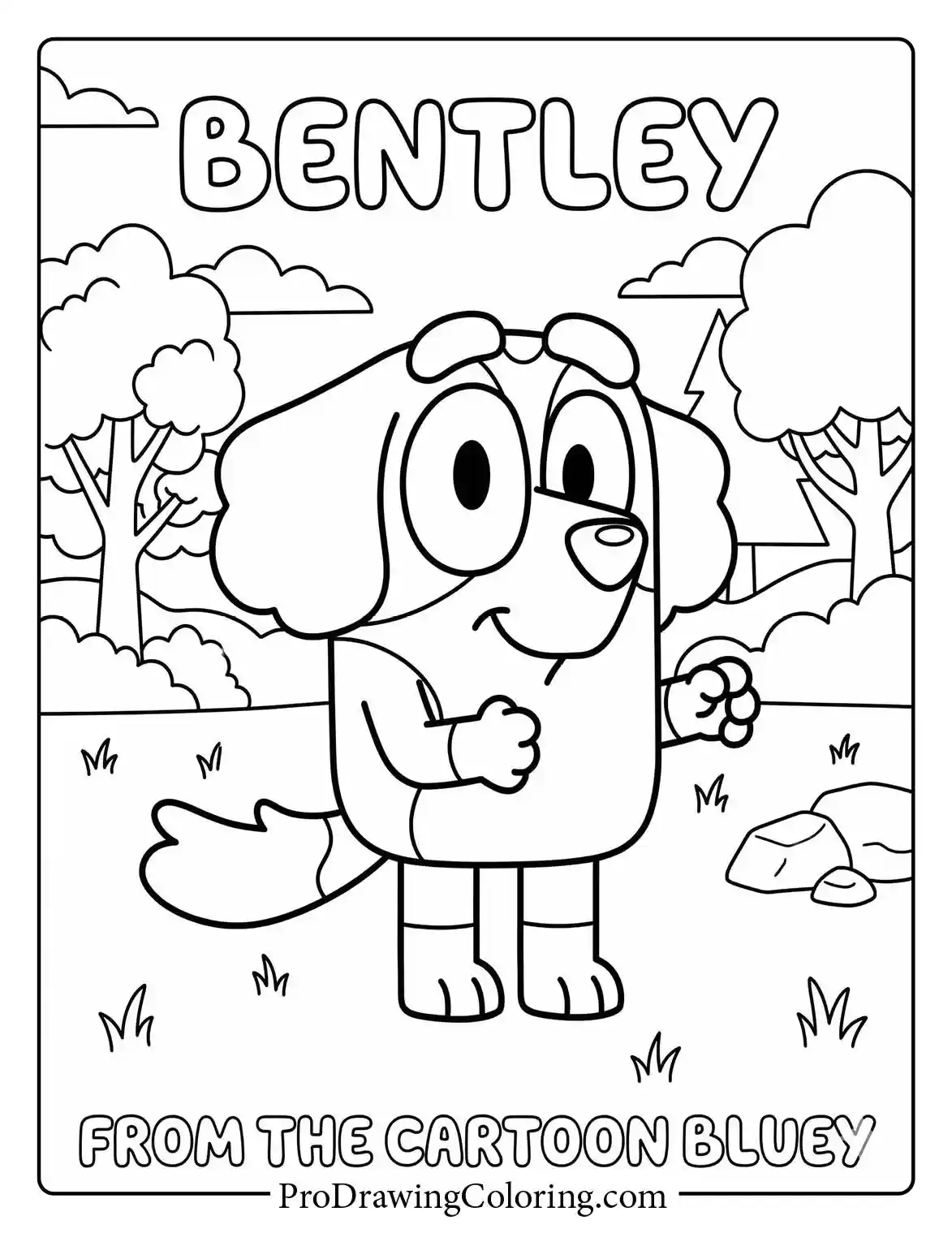 Free Bluey Coloring Pages: Bingo, Family & Friends PDFs