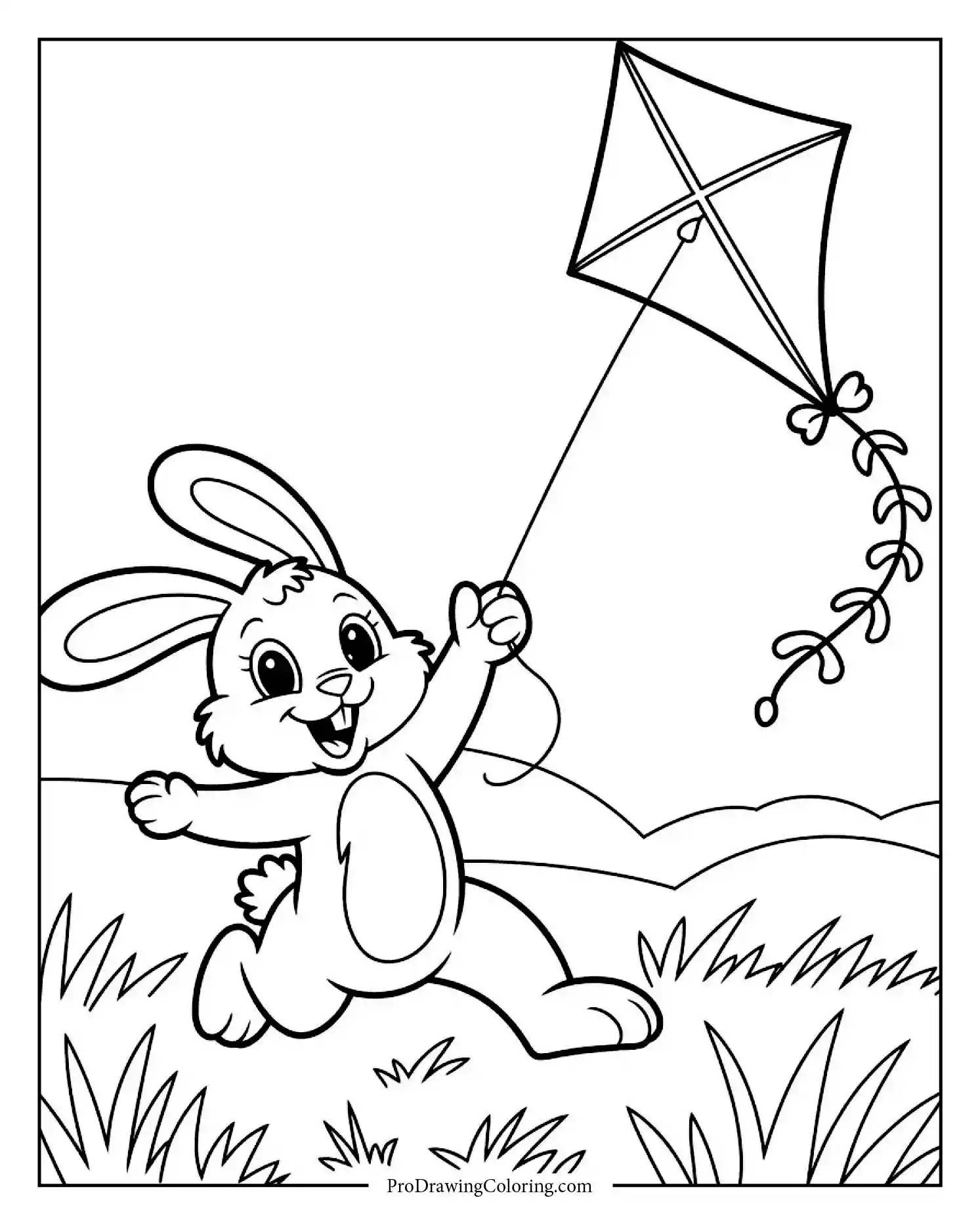 Bunny Coloring Pages – Cute & Easter Rabbits to Print Free