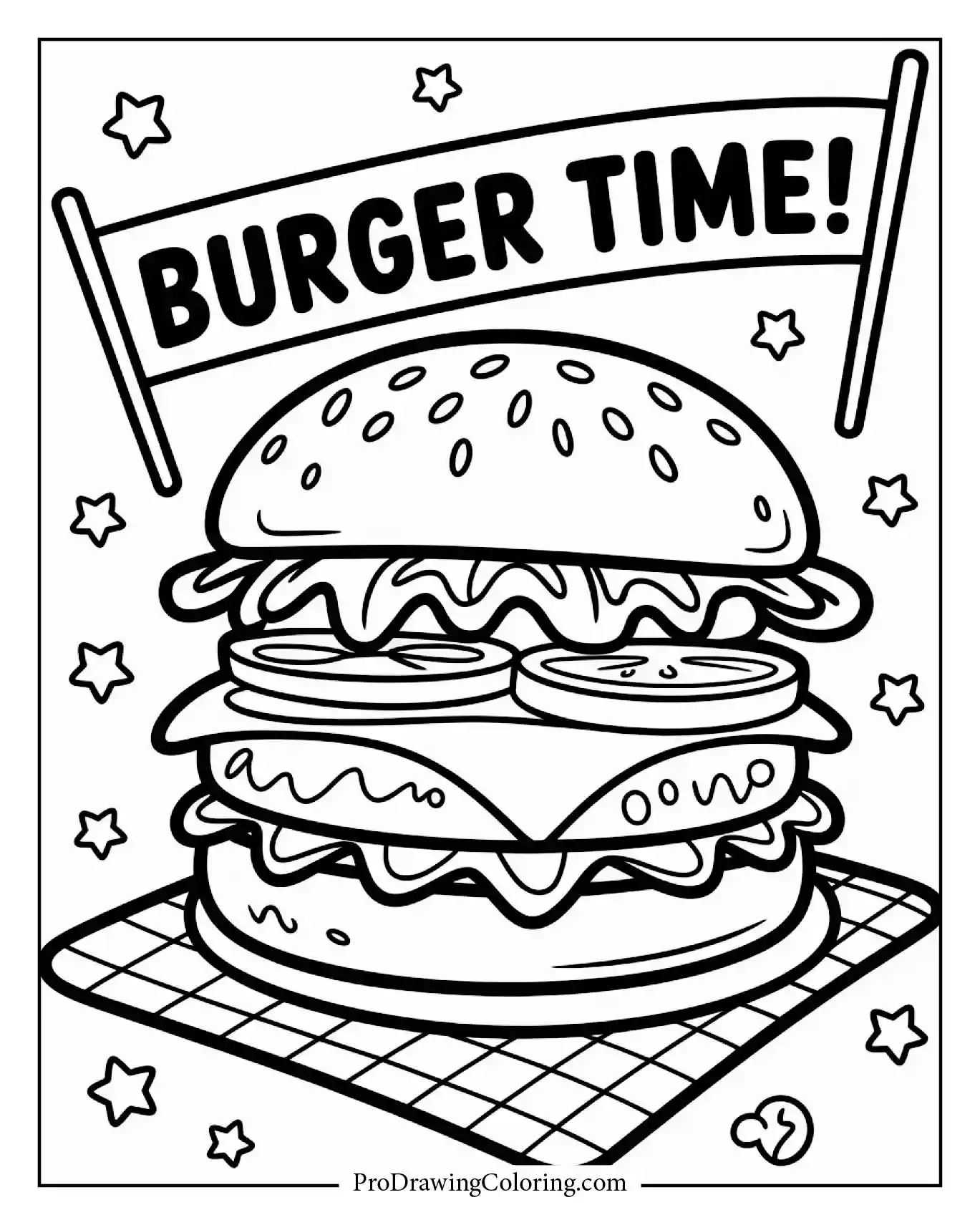 Food Coloring Pages – Free Cute & Kawaii Printables