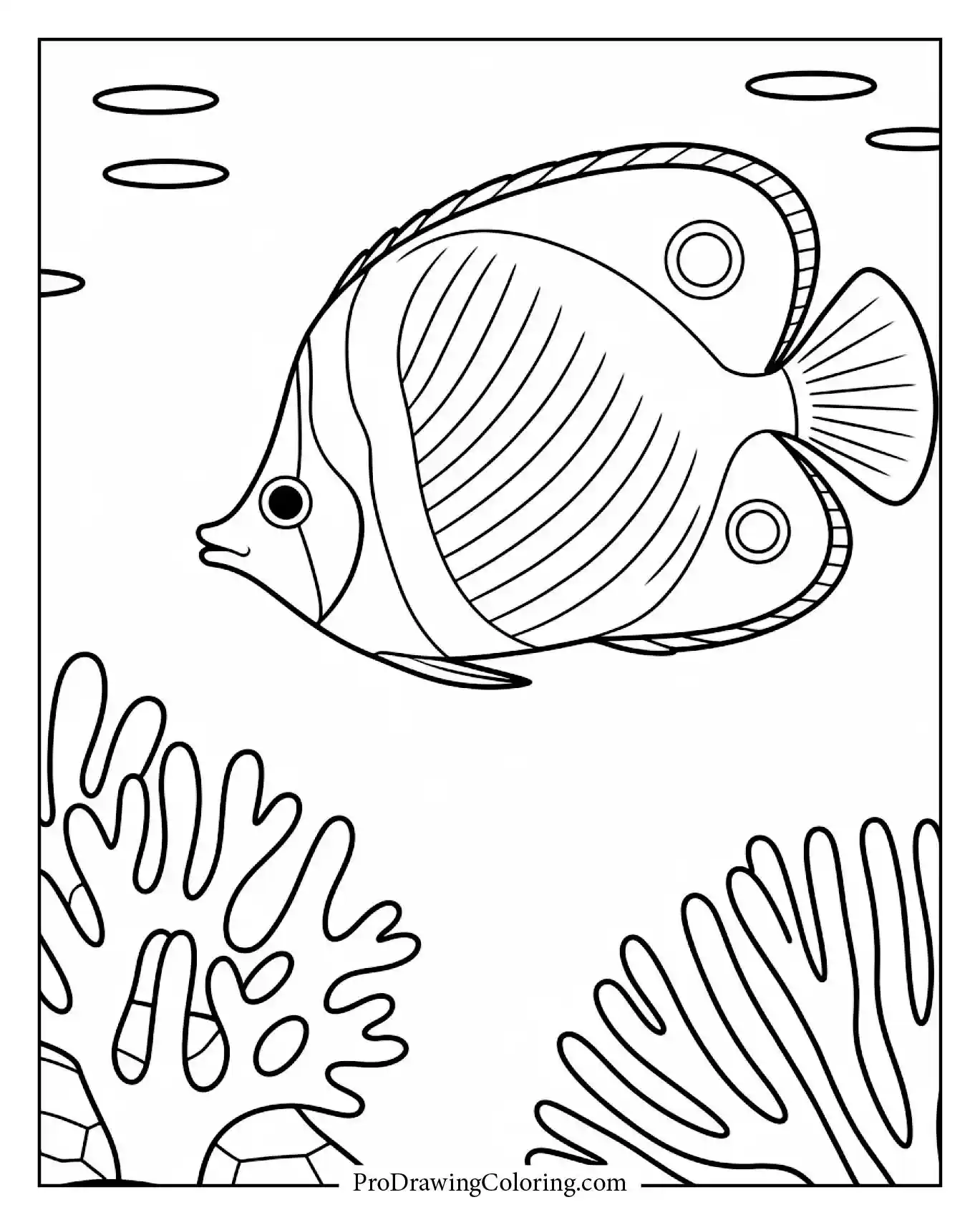 Fish Coloring Pages – Free Printable Ocean Art for All Ages