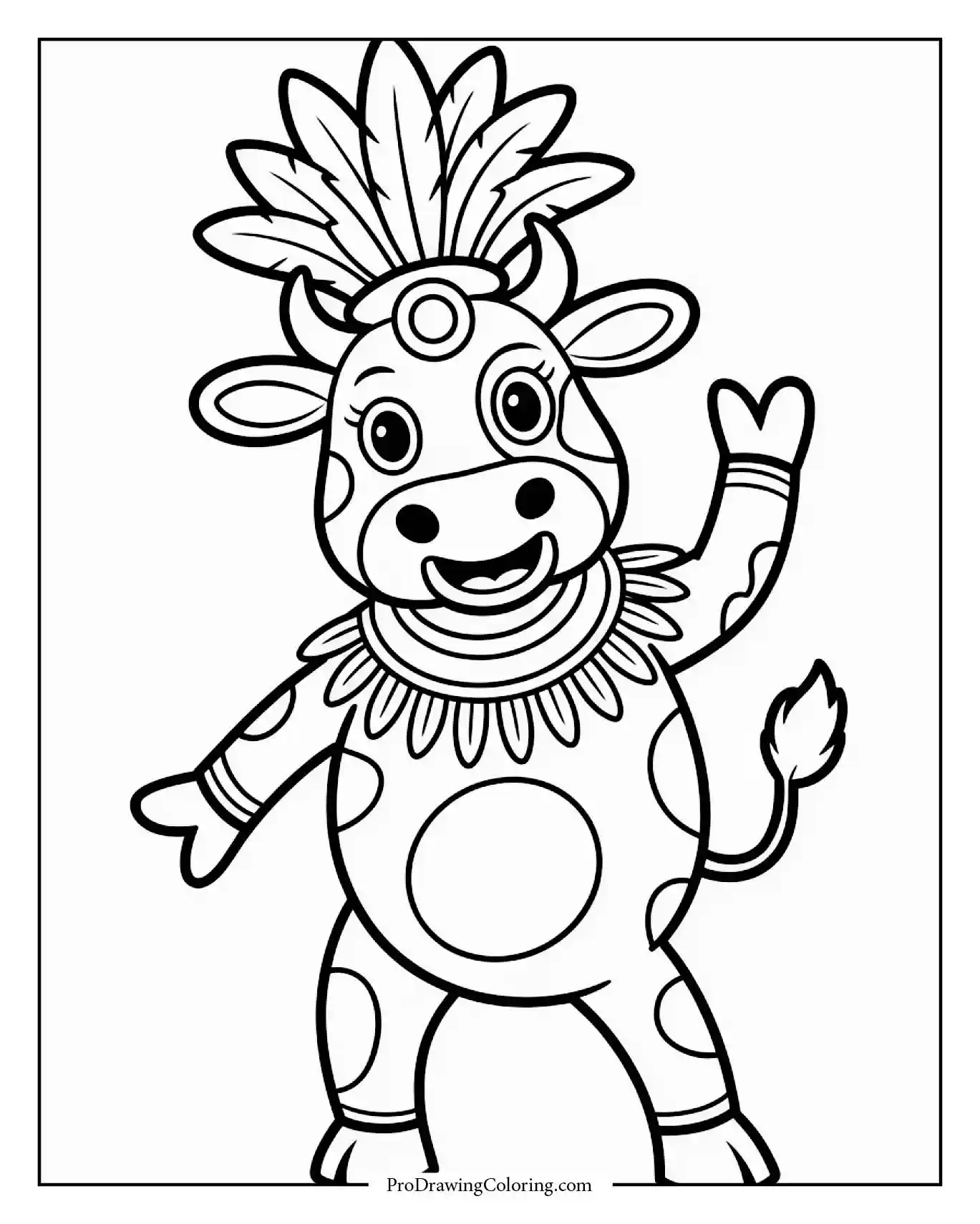 Magical Cow Coloring Pages – Cute, Fun & Free Printable Art