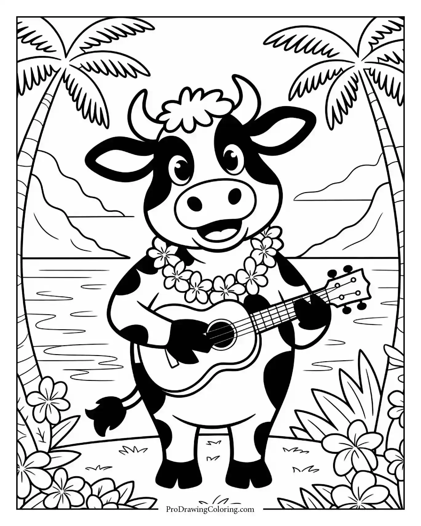 Magical Cow Coloring Pages – Cute, Fun & Free Printable Art
