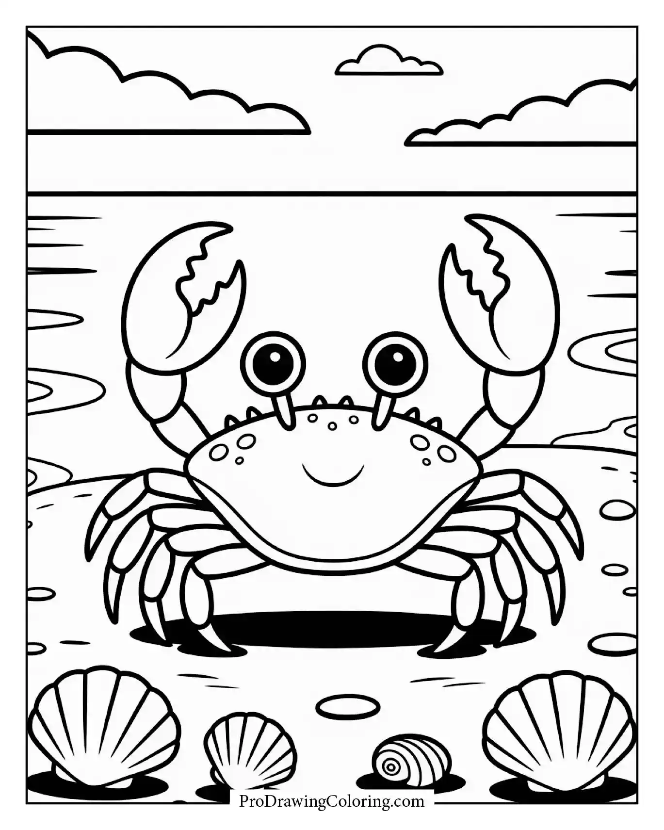 Coloring Page of Ocean Animals – Free Printable PDF Sheets