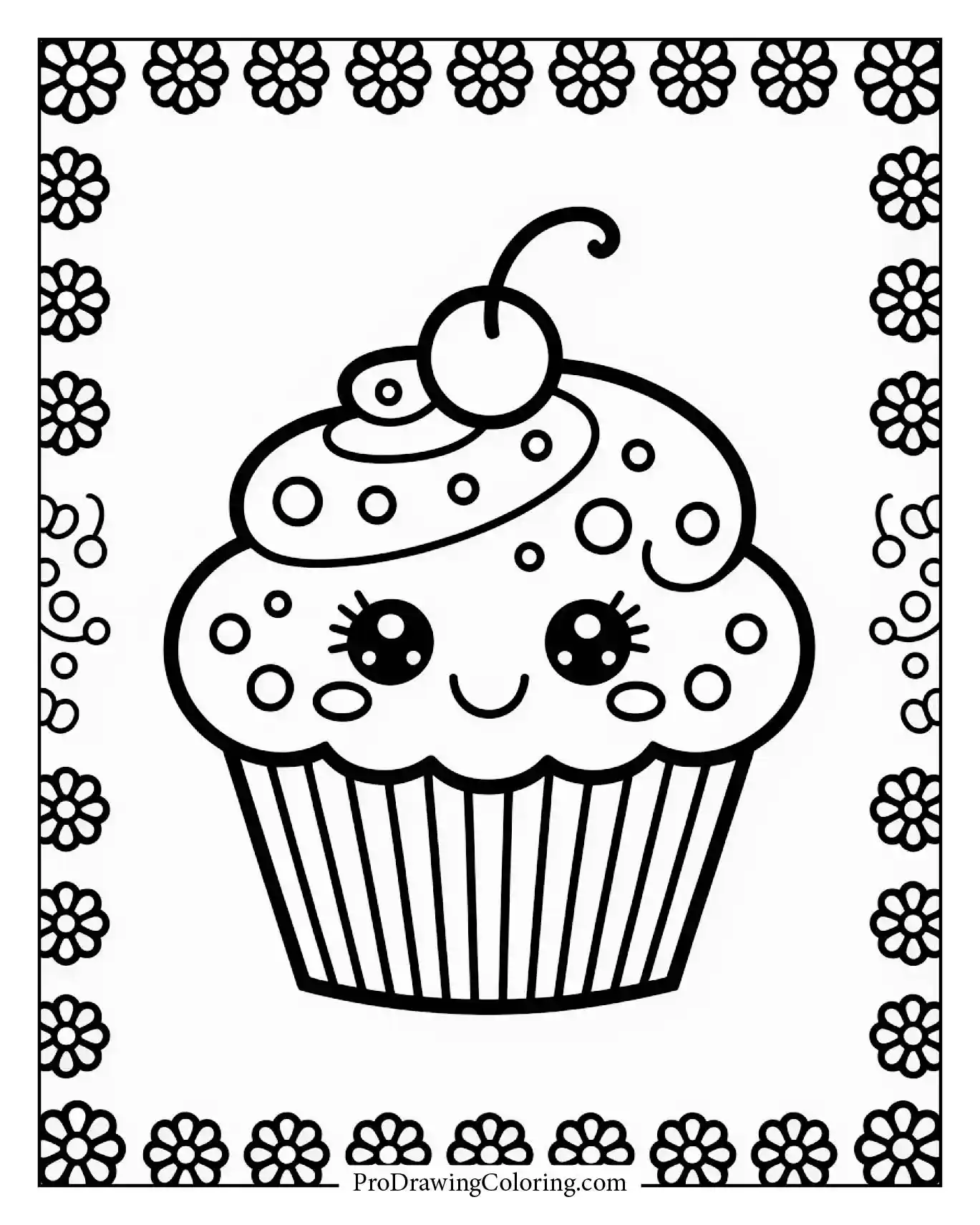 Free Cupcake Coloring Pages – Printable PDF (Kids & Adults)
