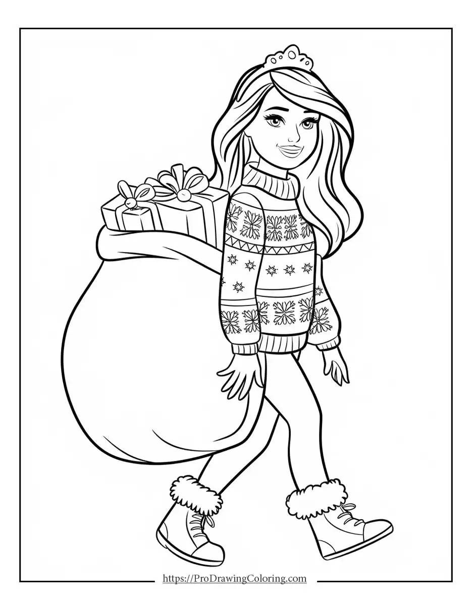 Barbie Coloring Pages - Printable Designs for Kids & Adults