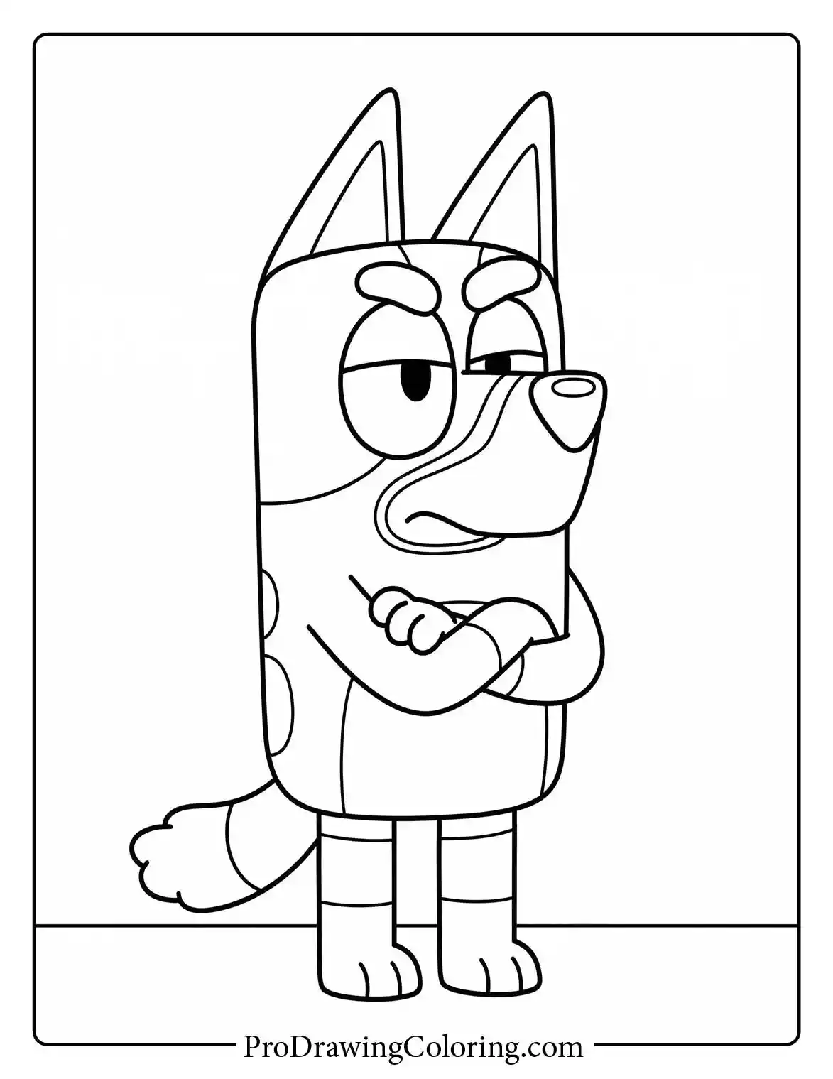 Free Bluey Coloring Pages: Bingo, Family & Friends PDFs