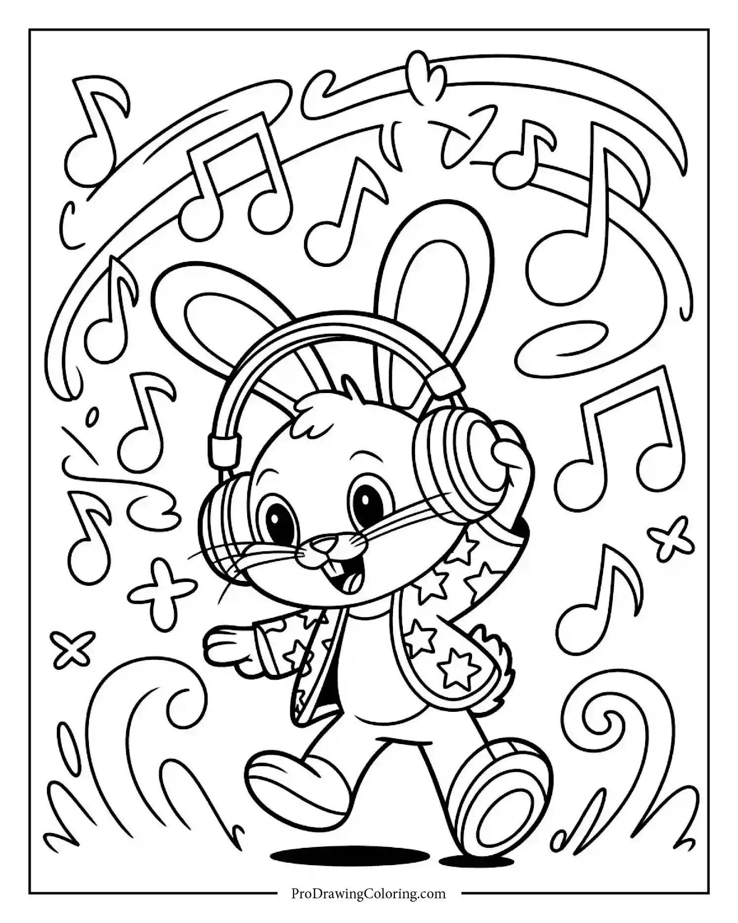 Bunny Coloring Pages – Cute & Easter Rabbits to Print Free