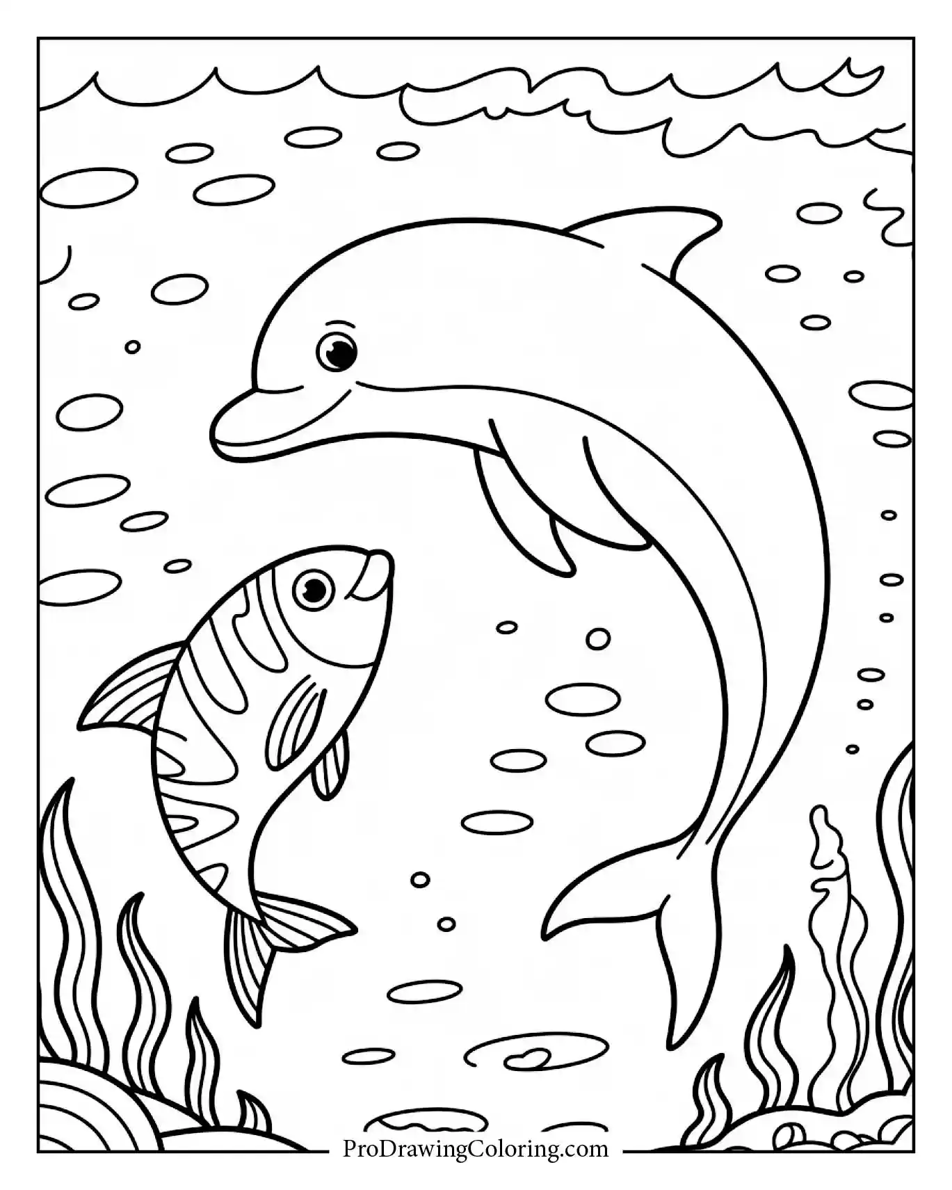 Fish Coloring Pages – Free Printable Ocean Art for All Ages