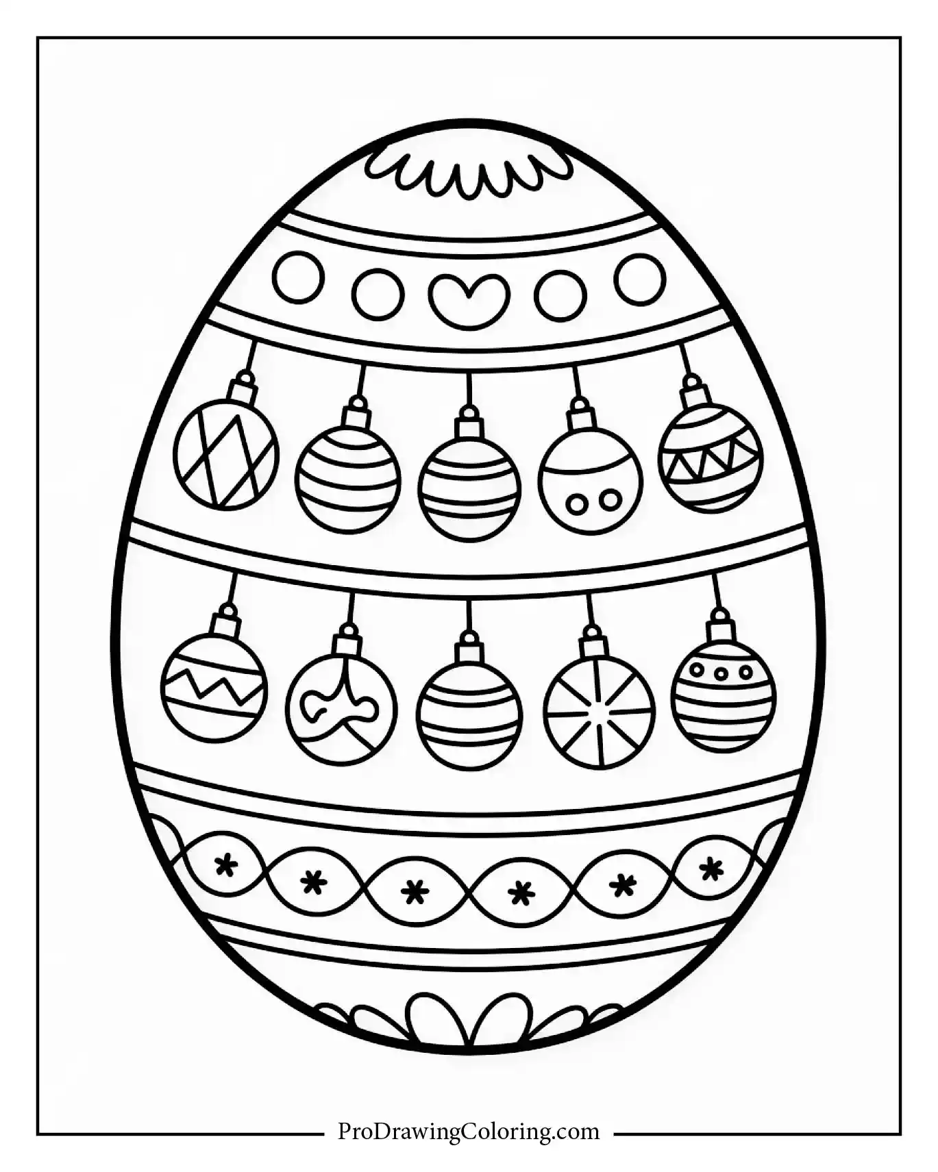 Easter Egg Coloring Pages – Free Printable PDF for Kids