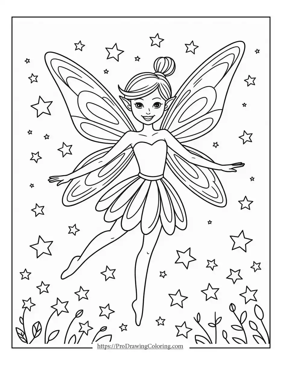 Download Free Fairy Coloring Pages – Magical Fairies PDF