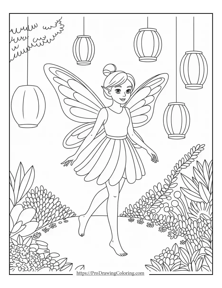Download Free Fairy Coloring Pages – Magical Fairies PDF