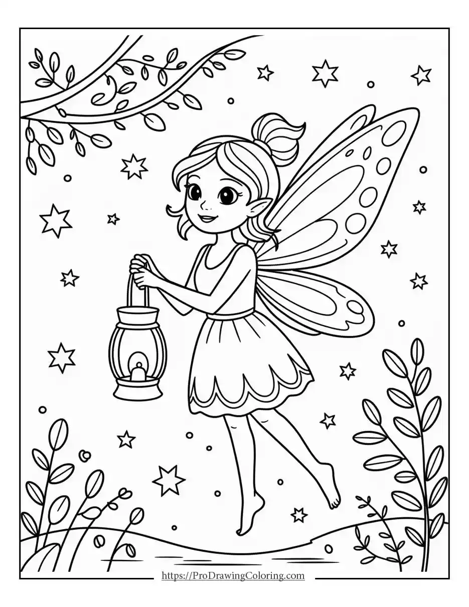 Download Free Fairy Coloring Pages – Magical Fairies PDF