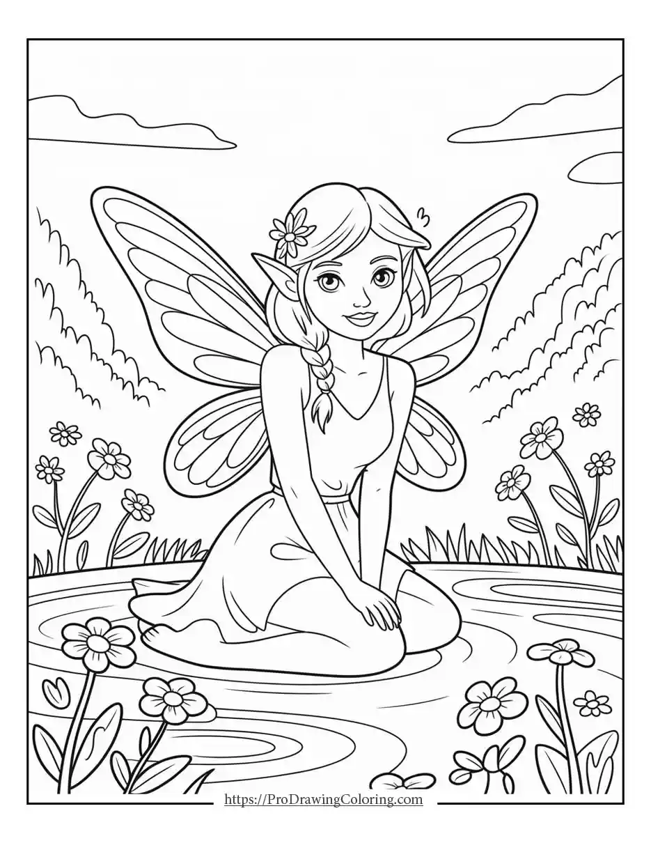 Download Free Fairy Coloring Pages – Magical Fairies PDF