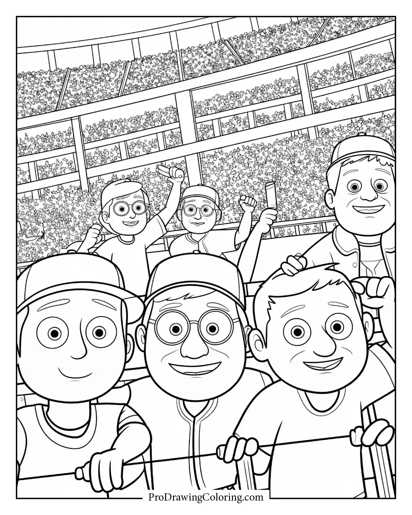 Baseball Coloring Pages Free Printable PDF for Kids and Adults