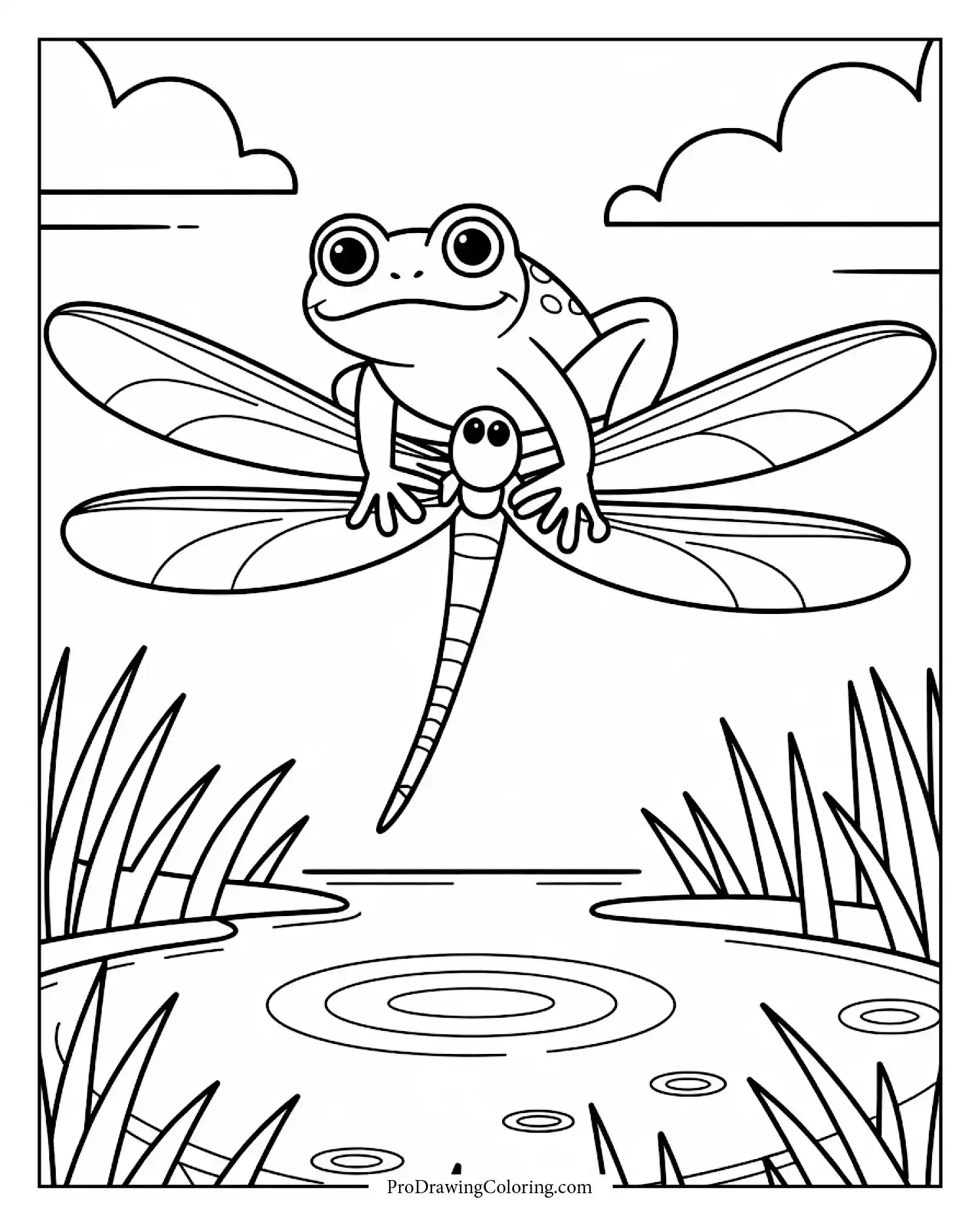 Frog Coloring Pages – Cute & Free Printable Frog Art
