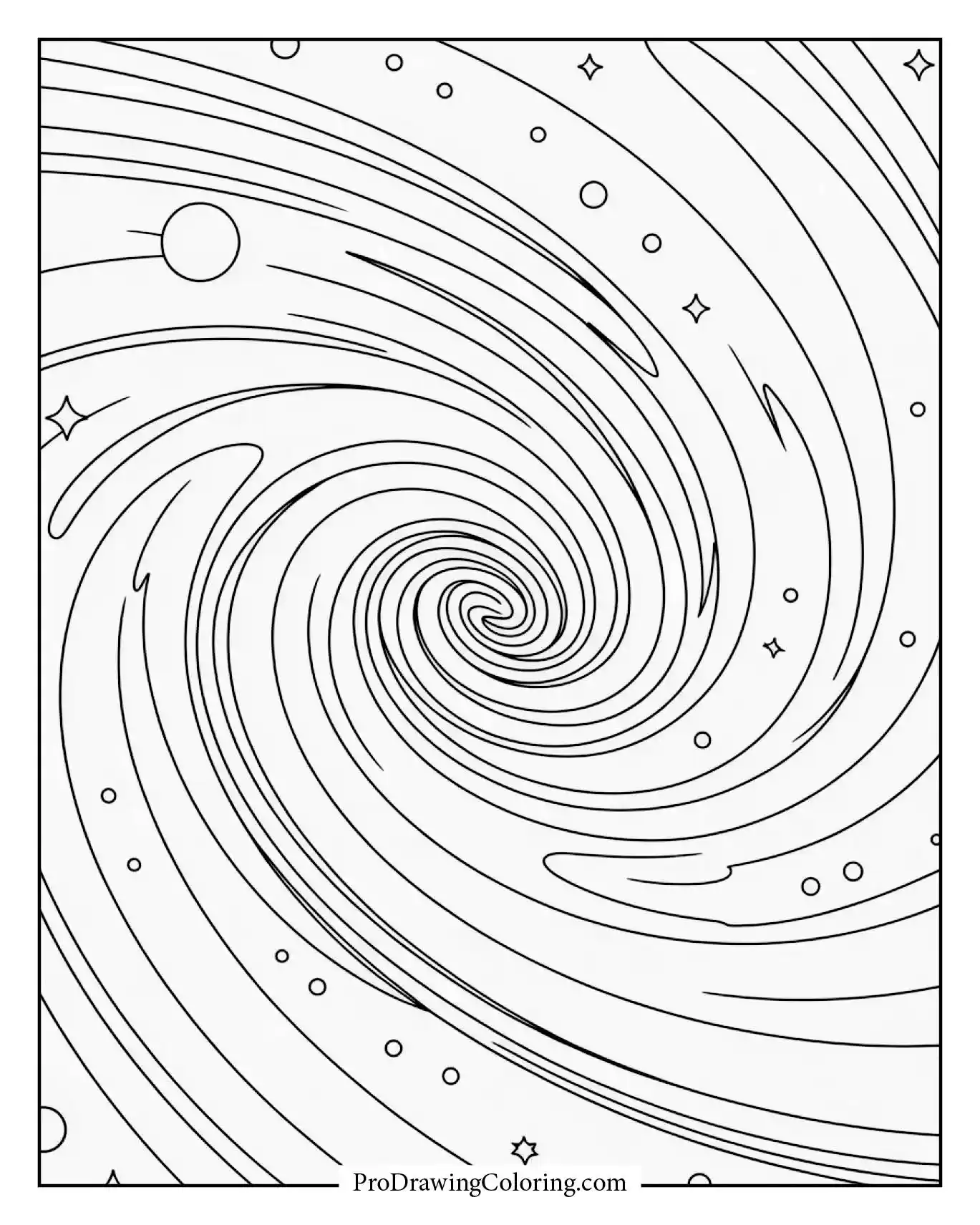 Space Coloring Pages – Free Printable Galaxy & Astronaut PDF