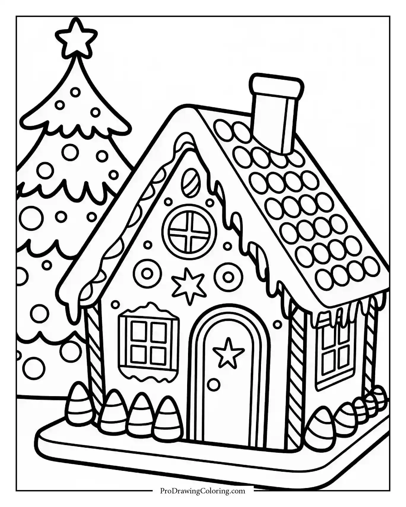 Free Christmas Tree Coloring Pages | Pro Drawing Coloring