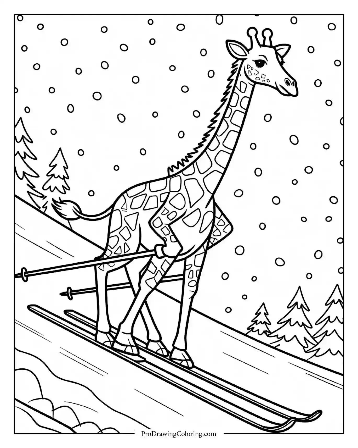 Free Giraffe Coloring Pages – Cute Printables for All Ages