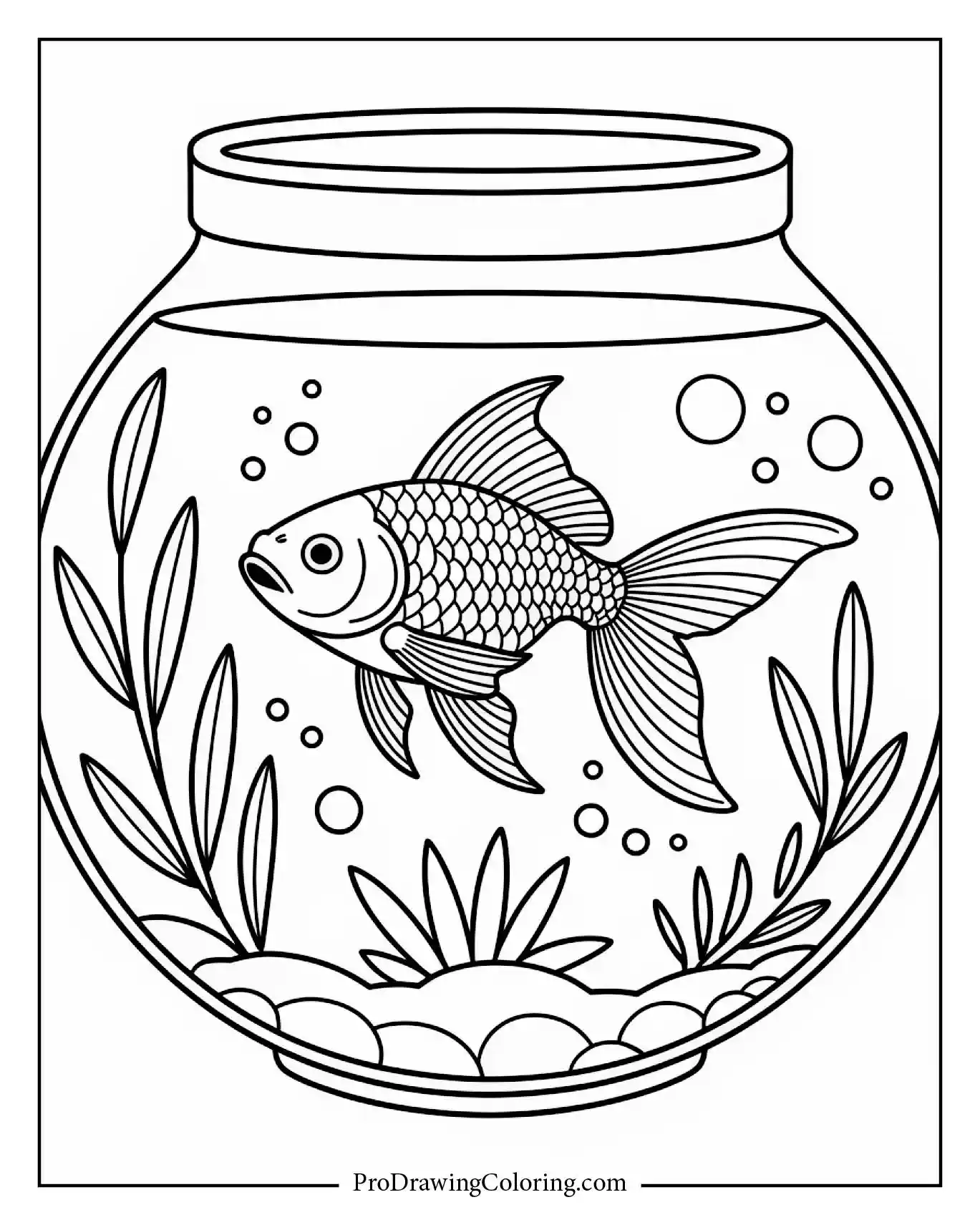 Fish Coloring Pages – Free Printable Ocean Art for All Ages