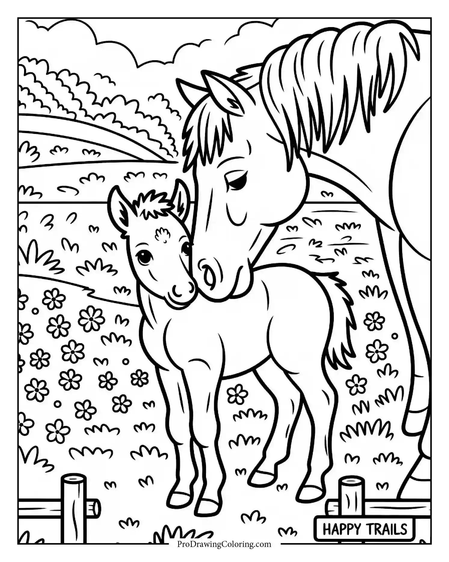 Horse Coloring Pages – Printable Magic to Download Free