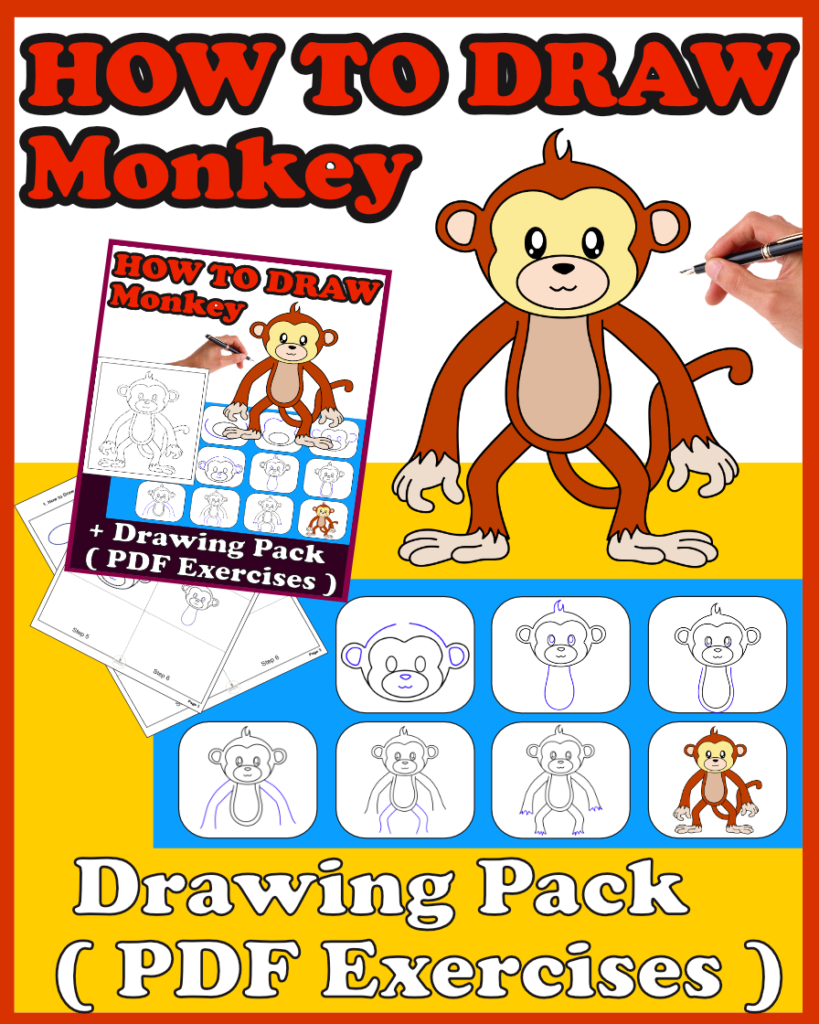 How to Draw a Monkey: A Simple Step-by-Step Guide - Pro Drawing Coloring