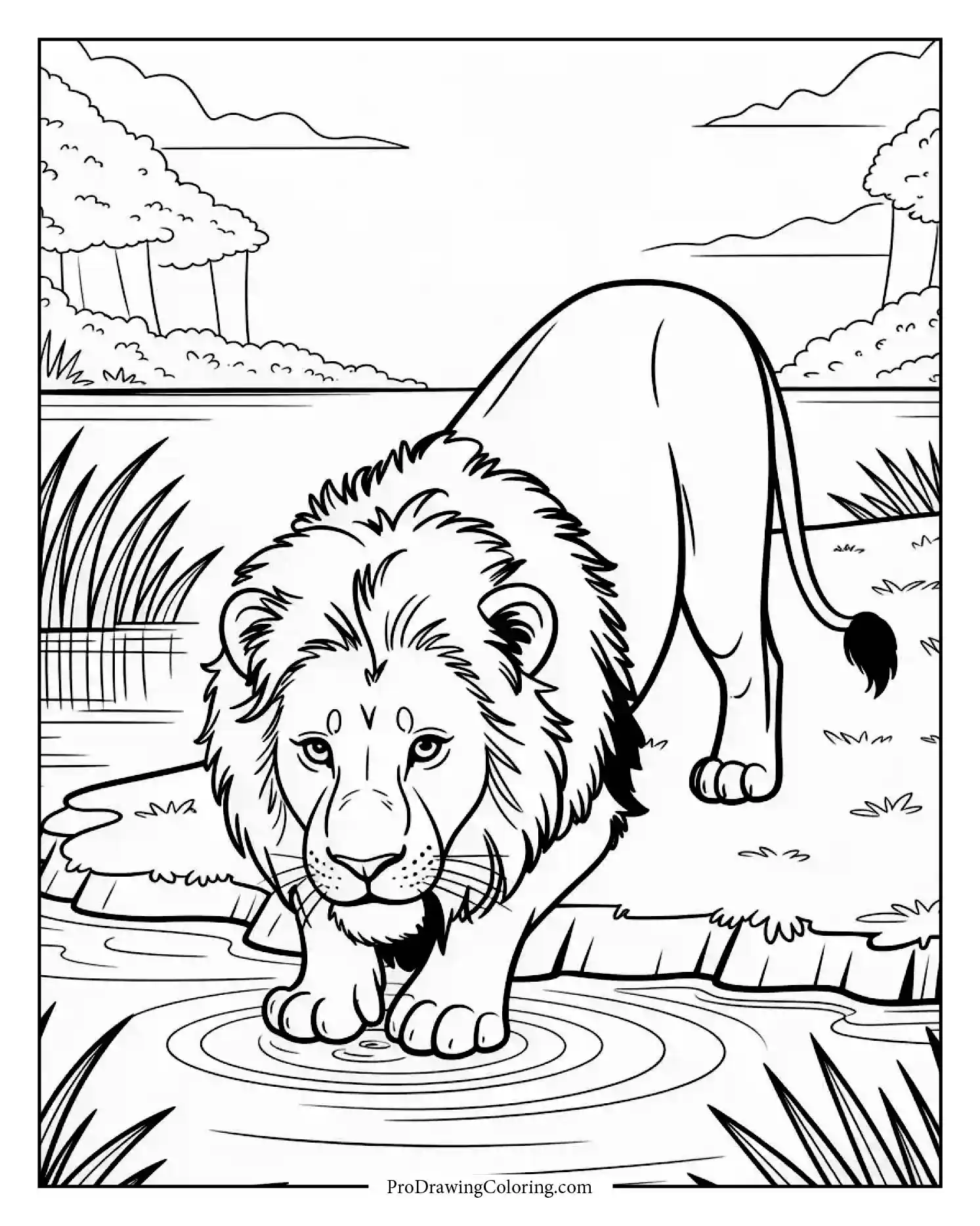 Lion Coloring Pages – Free Printable Lions for All Ages