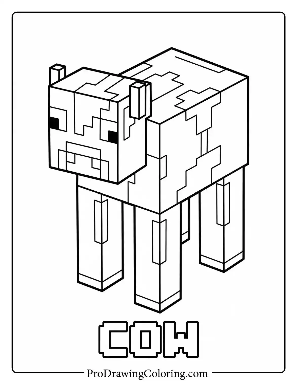 Free Printable Minecraft Coloring Pages For Kids and Adults
