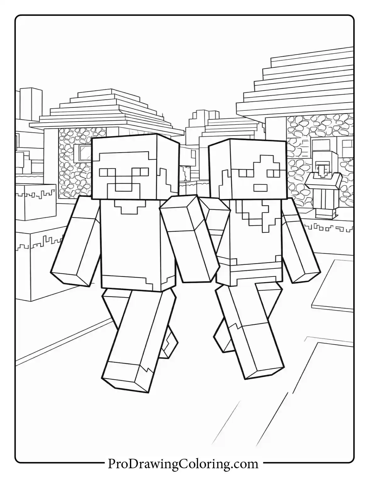 Free Printable Minecraft Coloring Pages For Kids and Adults