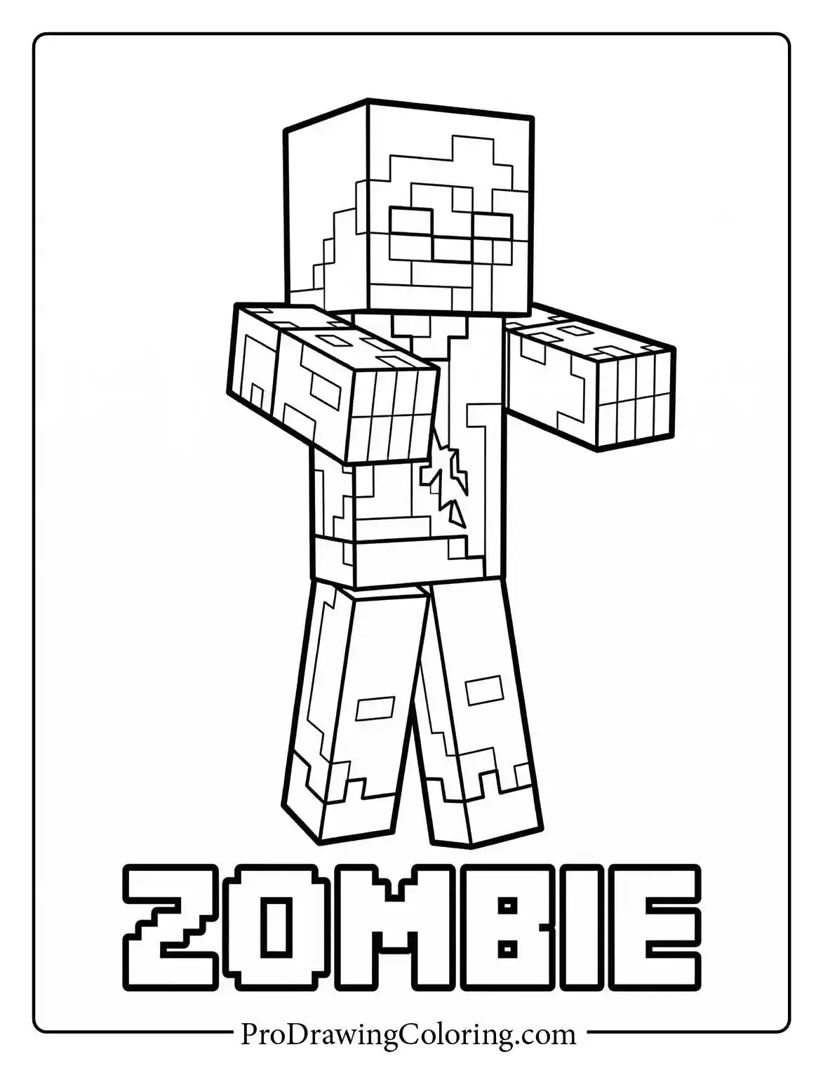 Free Printable Minecraft Coloring Pages For Kids and Adults