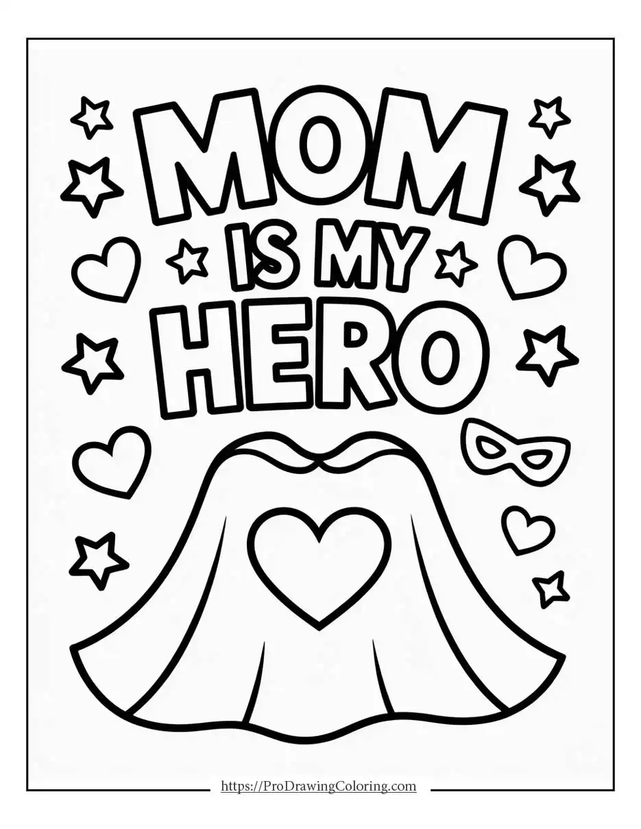 Mother’s Day Coloring Pages – Free Printable PDFs