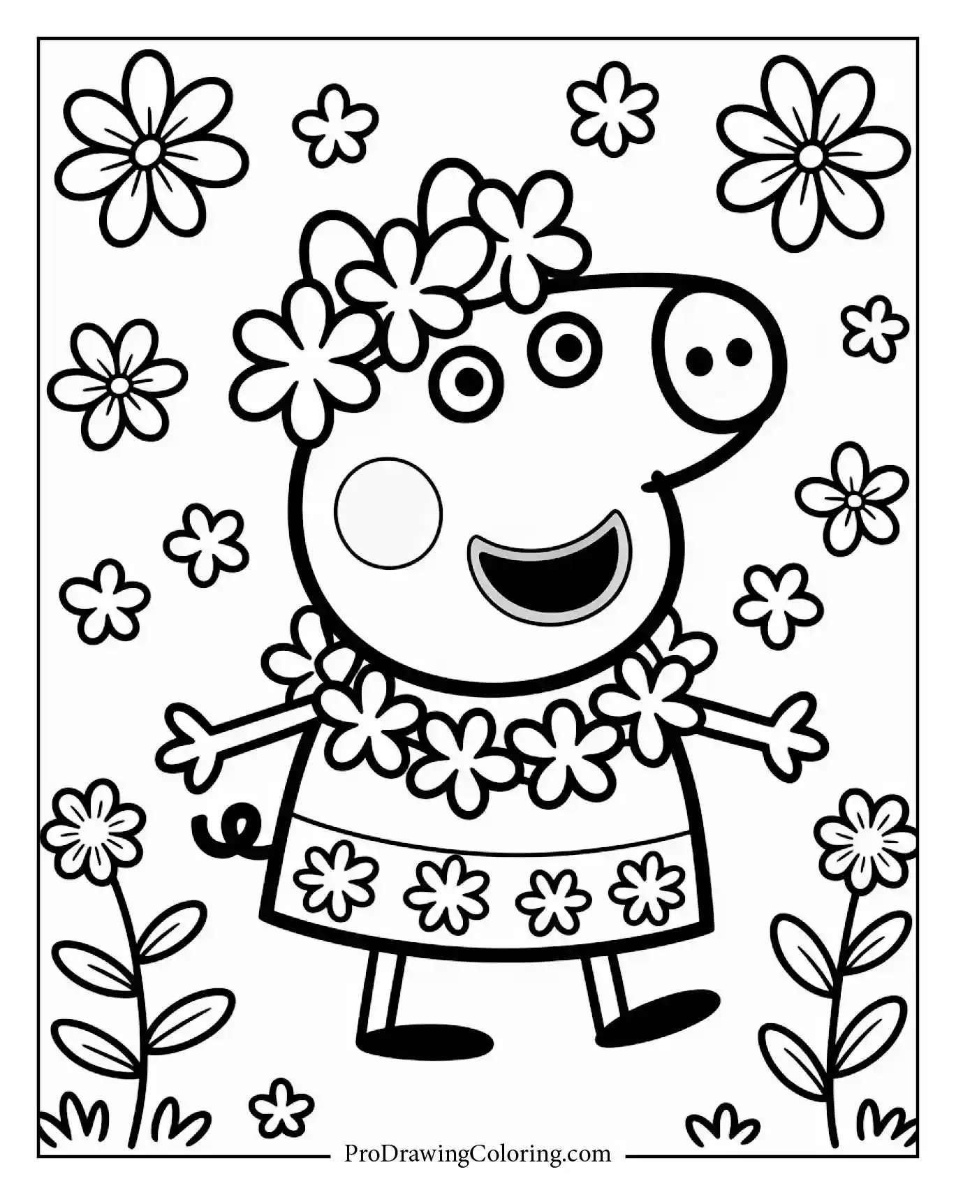 Peppa Pig Coloring Pages – Free Printable PDFs for Kids