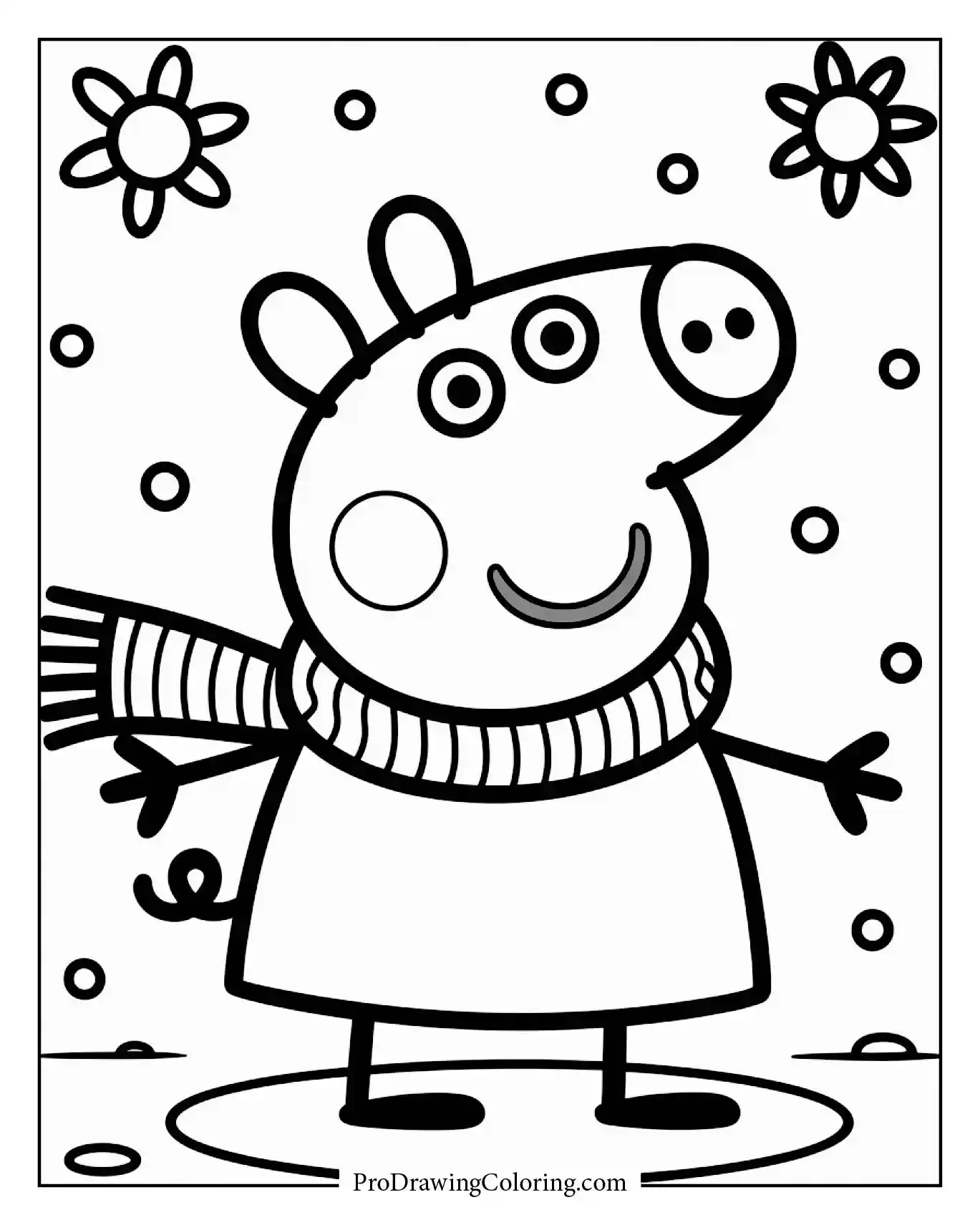 Peppa Pig Coloring Pages – Free Printable PDFs for Kids